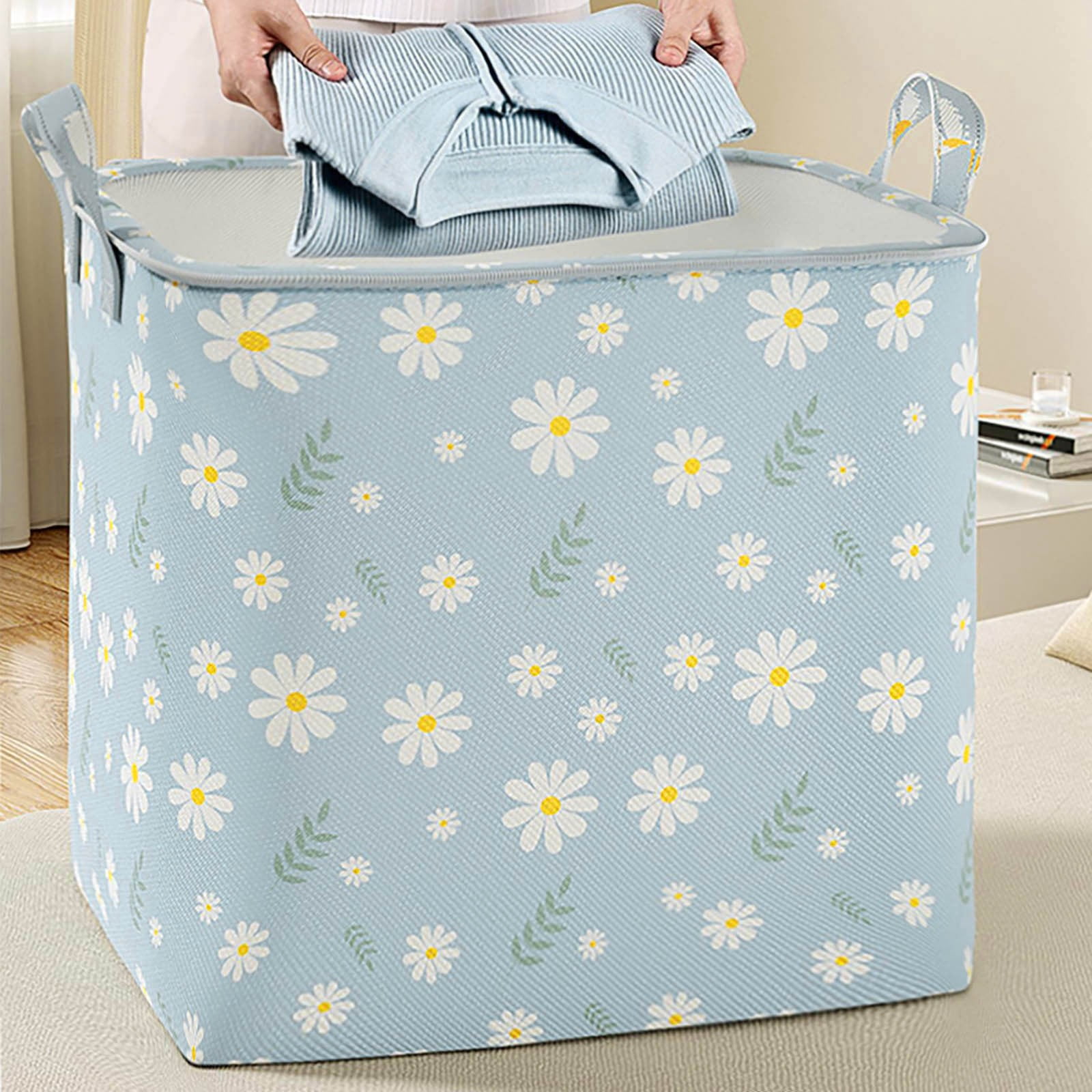 Large Clothes Storage Bags Clothes Storage 100L, Foldable Blanket ...