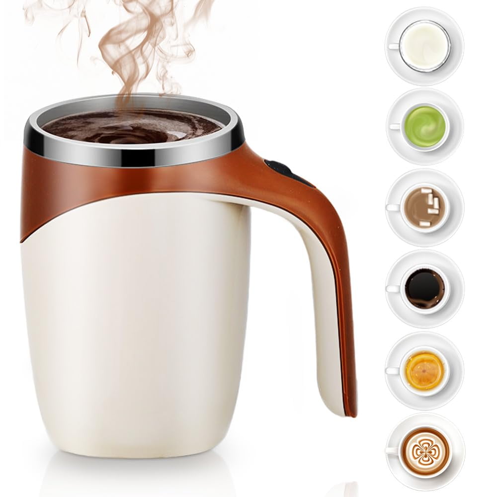 Large Coffee Mug Self Stirring Mug Rechargeable Automatic Electric ...