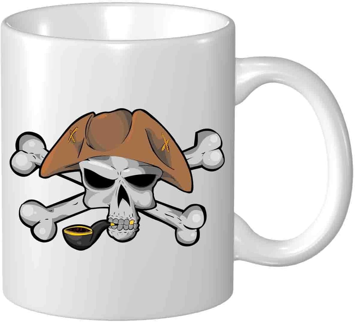 Large Coffee Mugs-Dad Mugs-A Pirate Smoking A Pipe Mug-11 OZ-Insulated ...