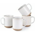 Large Coffee Mugs Set of 4, 16oz Handmade Stoneware Coffee Mugs Set ...