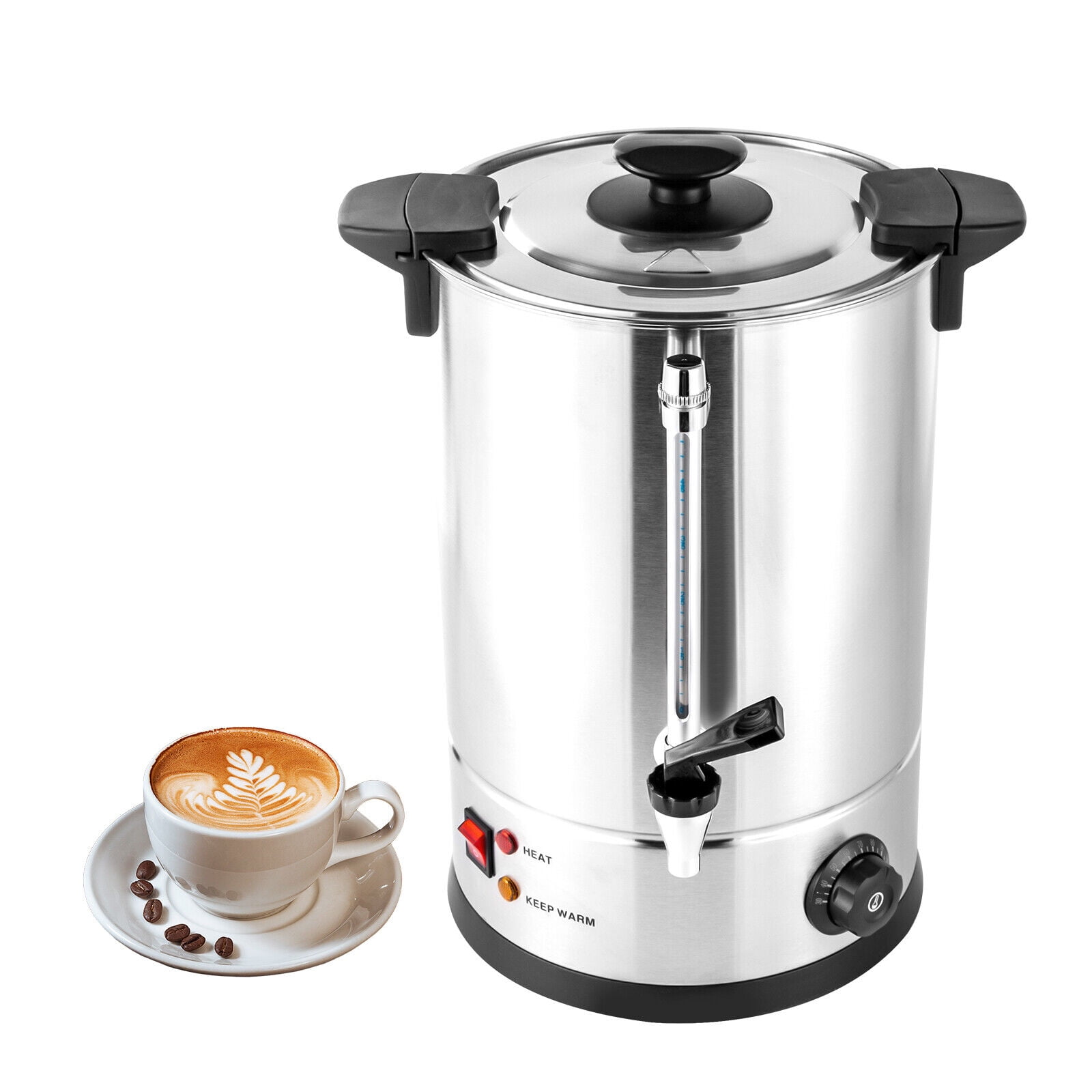 Walmart Large Electric Coffee Urn Dispenser, Stainless Steel Hot Water ...