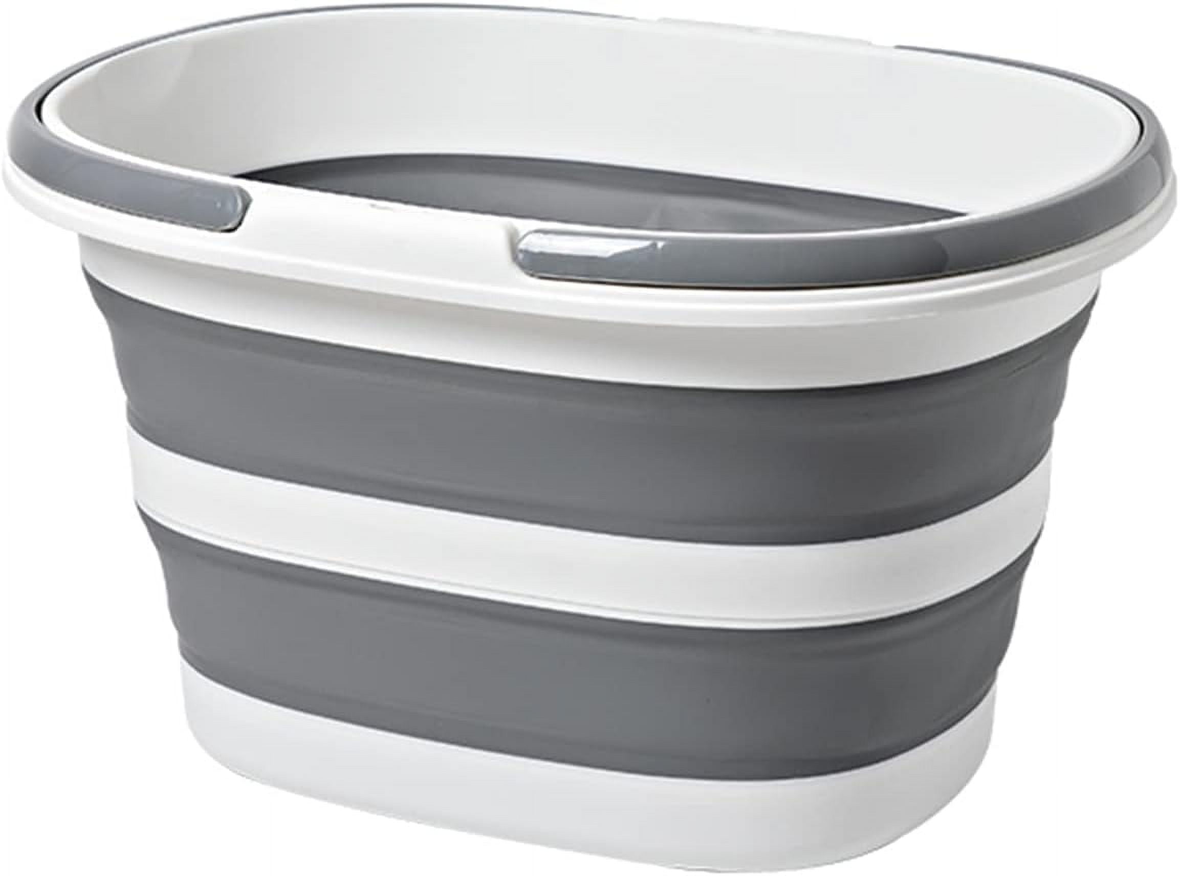 Large Collapsible Bucket 4.2 Gallon (16L) for House Cleaning, Camping ...