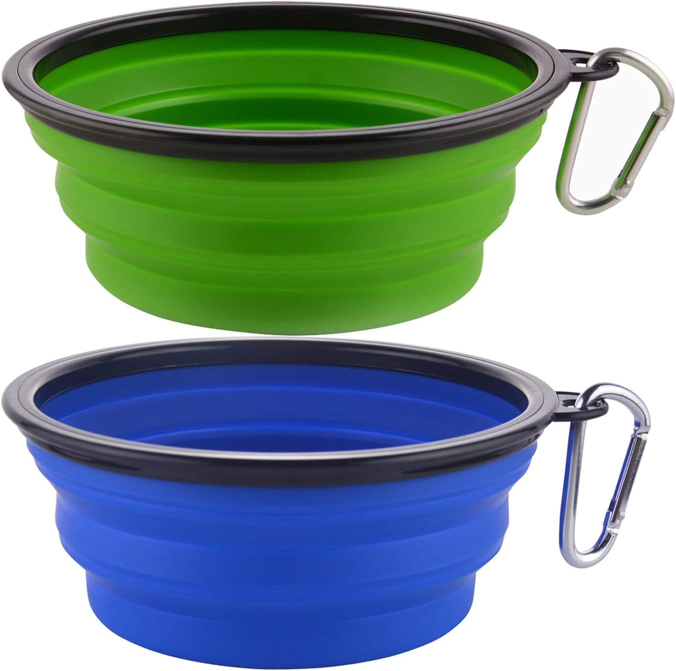 Large Collapsible Dog Bowls, 34oz Travel Water Food Bowls Portable ...