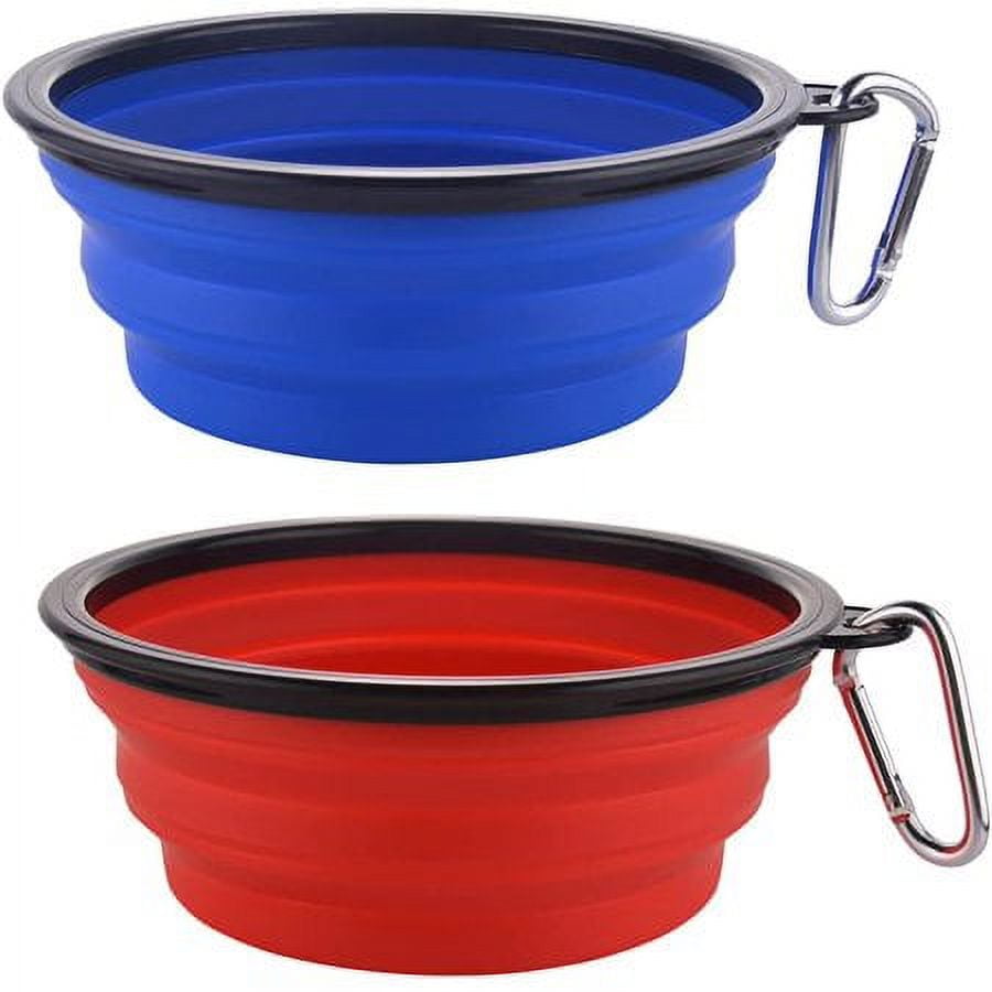 Large Collapsible Dog Bowls, 34oz Travel Water Food Bowls Portable ...