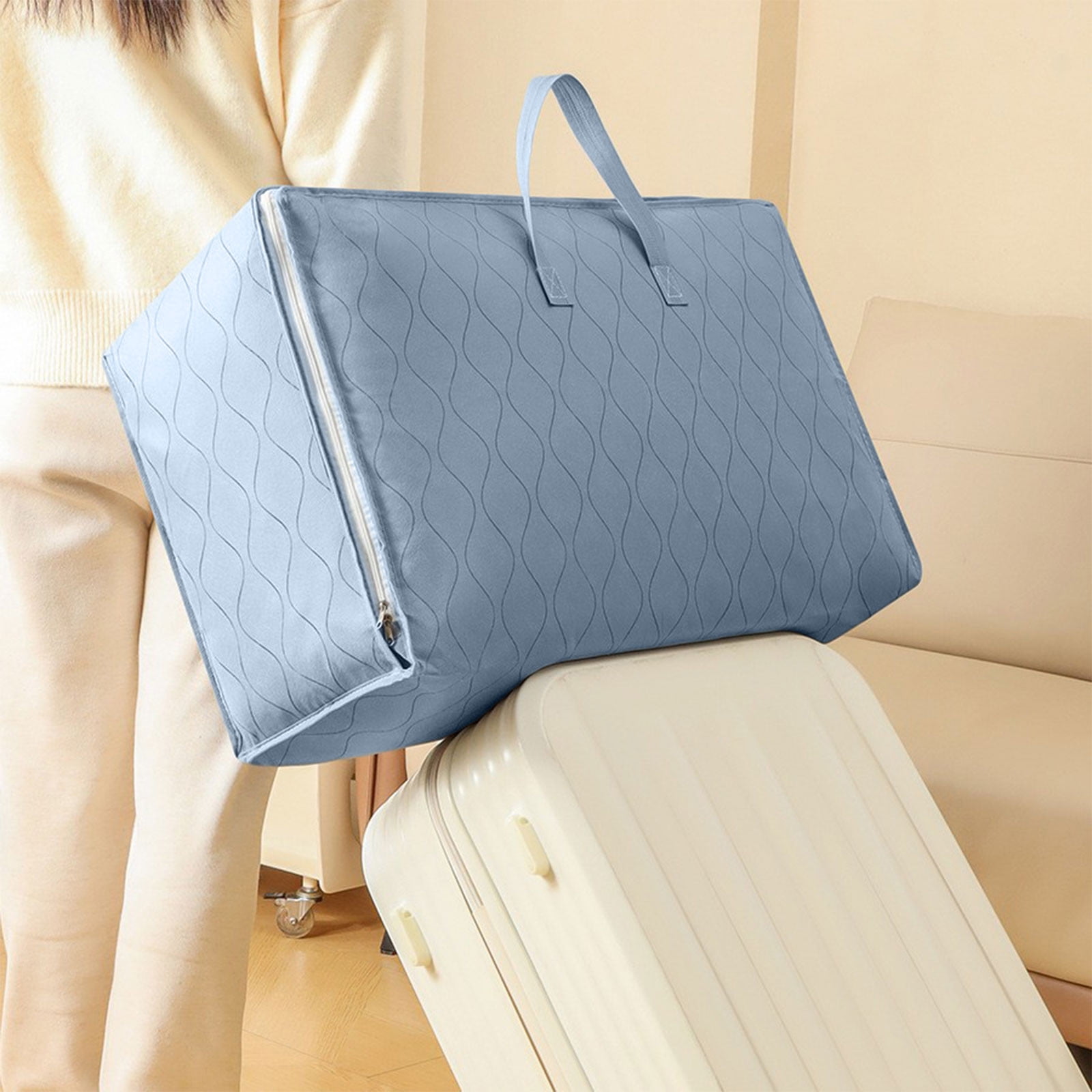 Large Collapsible Storage Bags for Moving & Clothes - Heavy Duty ...