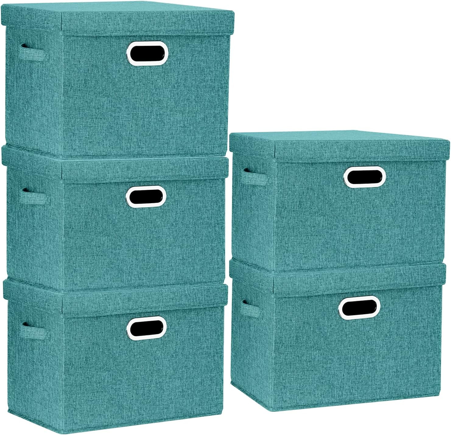 Large Collapsible Storage Bins With Lids Organization Bins For Closet