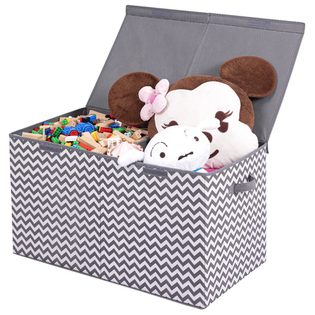 Large Collapsible Storage Box Folding Jumbo Storage Chest kids Room Toy ...