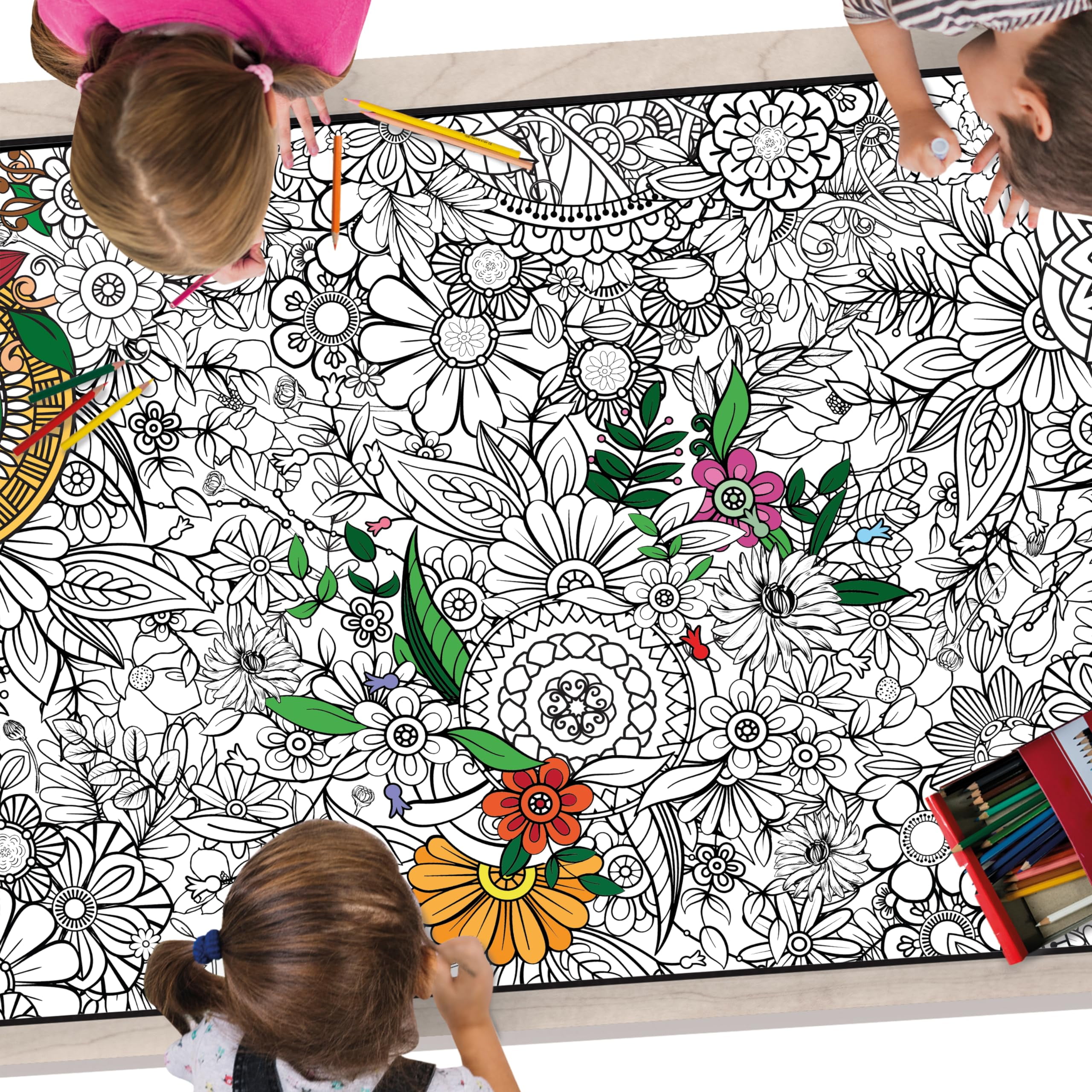 Large Coloring Poster - Classic Coloring Sheets for Kids & Adults, Use ...