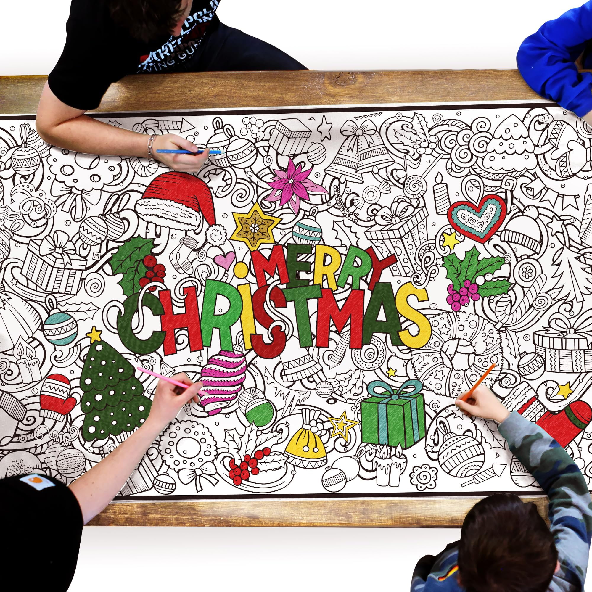 Large Coloring Poster - Classic Coloring Sheets for Kids & Adults, Use ...