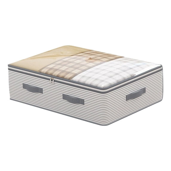 Large Comforter Storage Bag for Blankets and Pillows, Folding Organizer ...