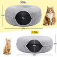 Large Comfy Donut Cave | Scratch Detachable & Washable Tunnel Bed for ...