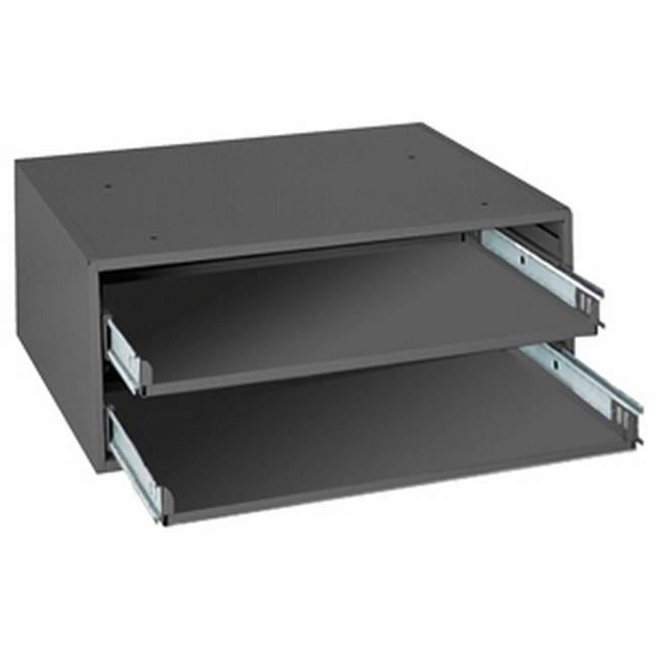 Large Compartment Boxes Roller Bearing Rack, Gray - 20.63 x 12.63 x 15. ...