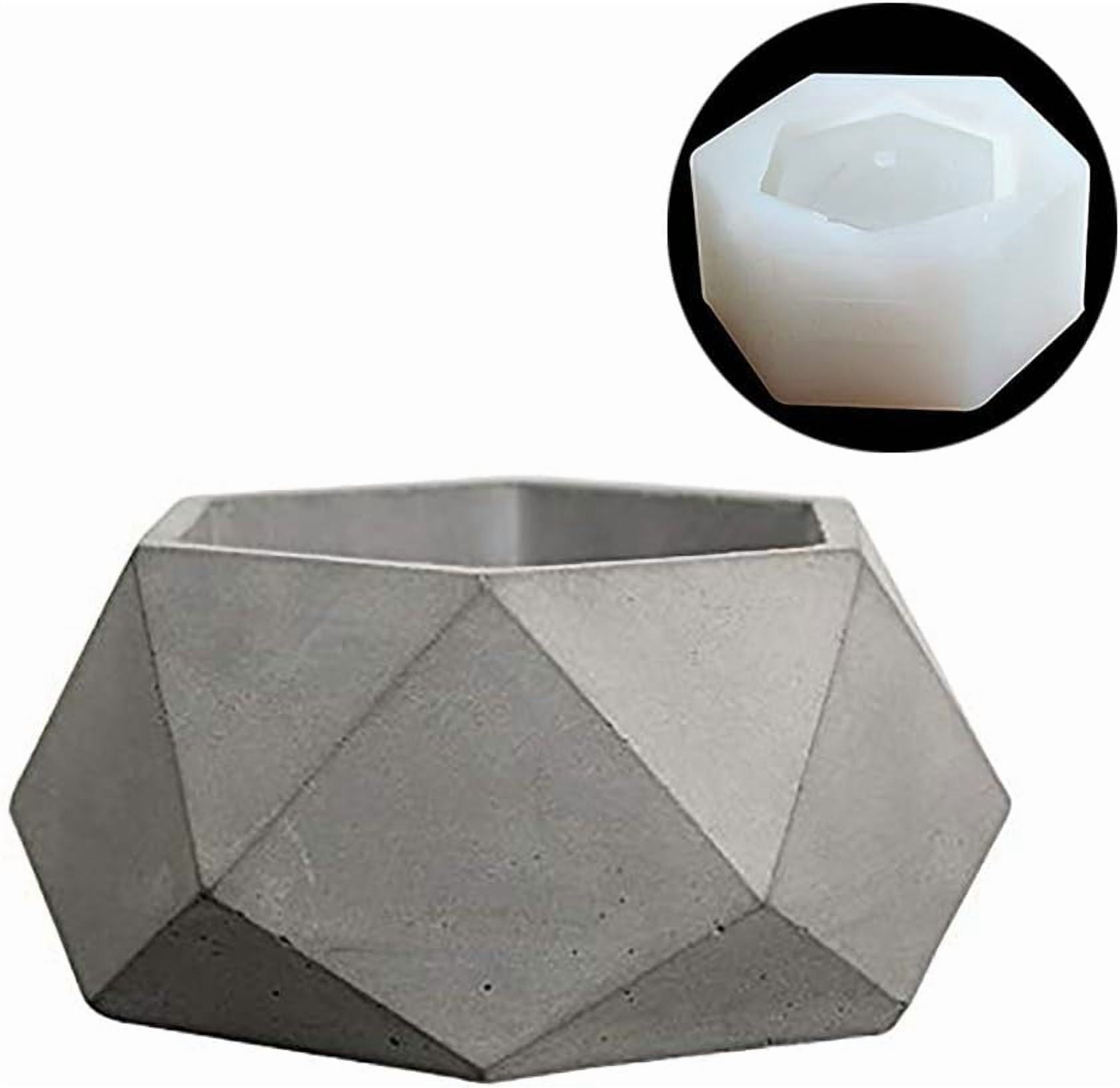 Large Concrete Planter Molds Cement Silicone Mould for Flower Pot ...