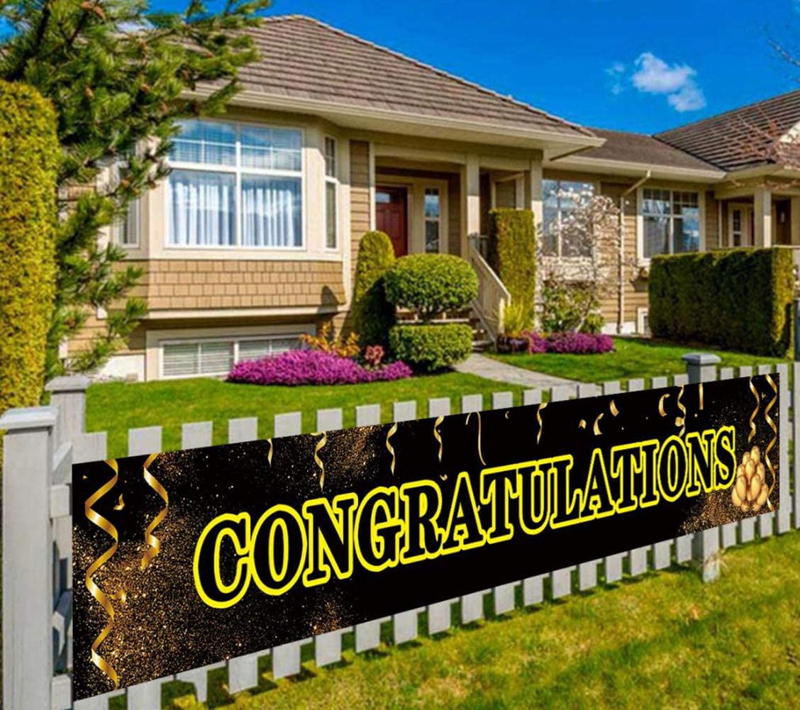 Large Congratulations Banner, Congratulations Congrats Banner ...