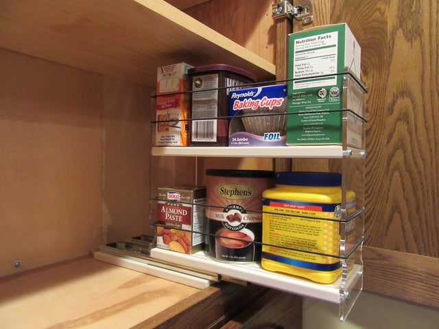 Large Container 4.4" Wide Drawer 2 Tier Storge Solution with Flex-Sides ...