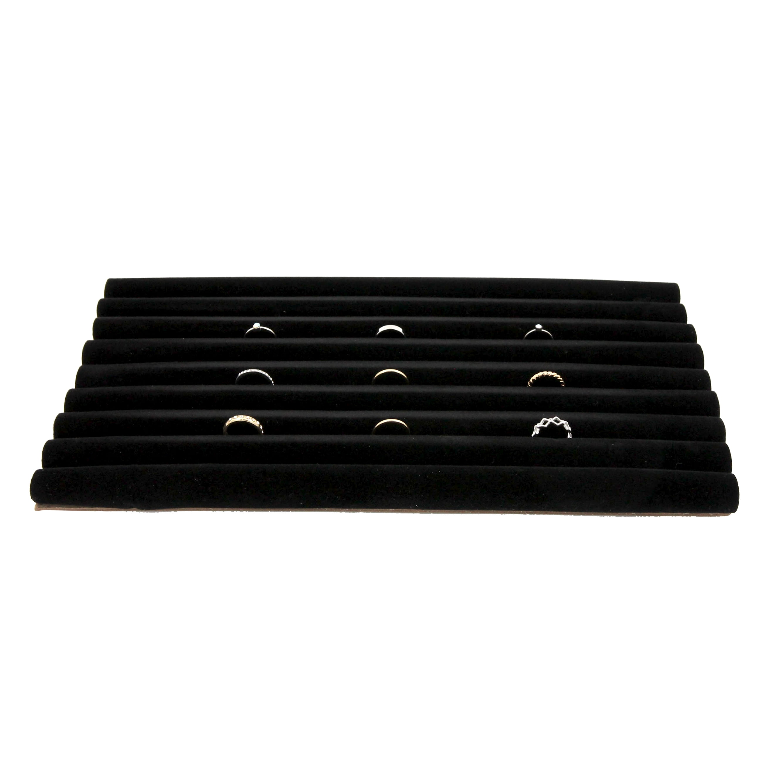 Black velvet ring holder store