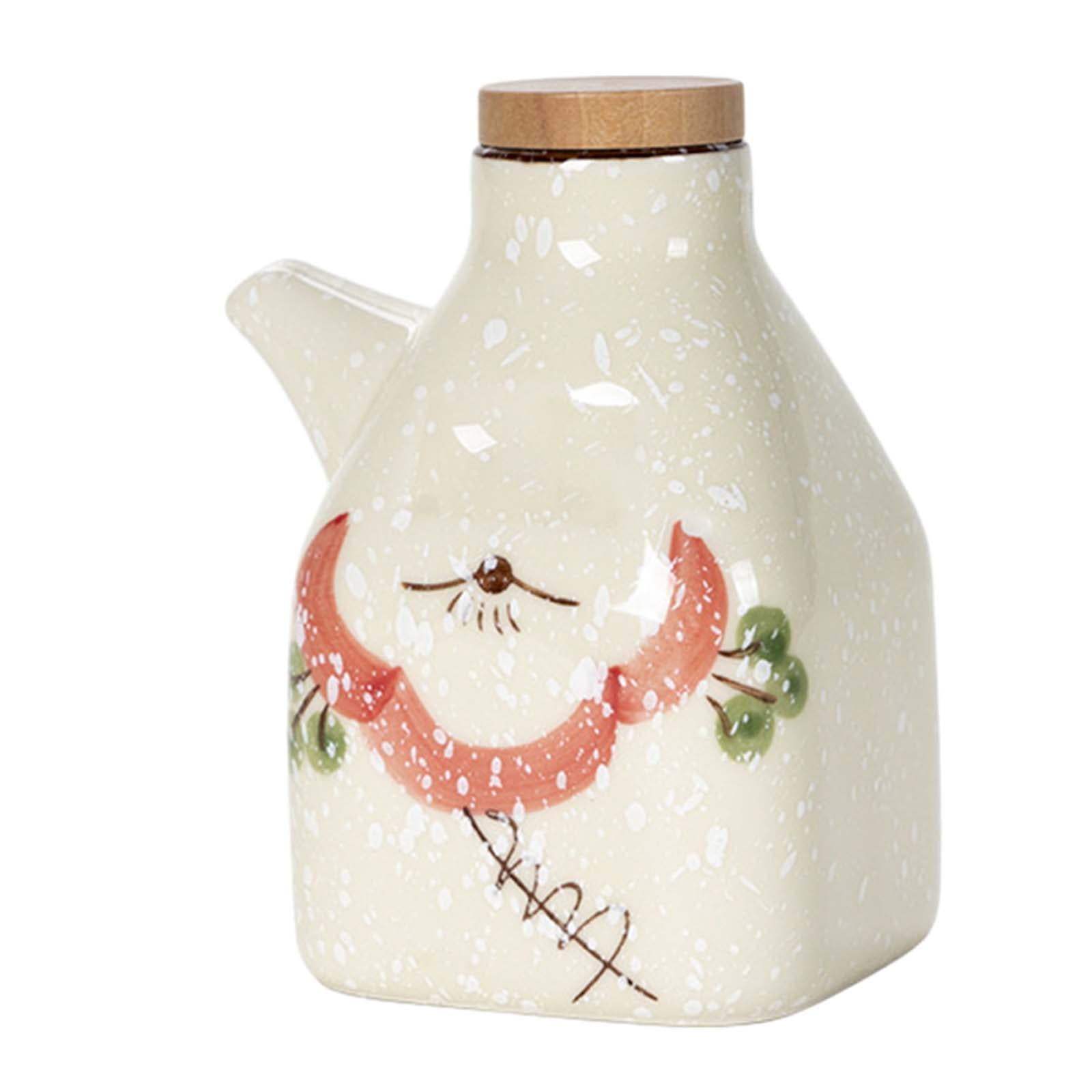Large Cooking Oil Bottle Ceramic Japanese Style Shoyu Sauce Dispenser ...