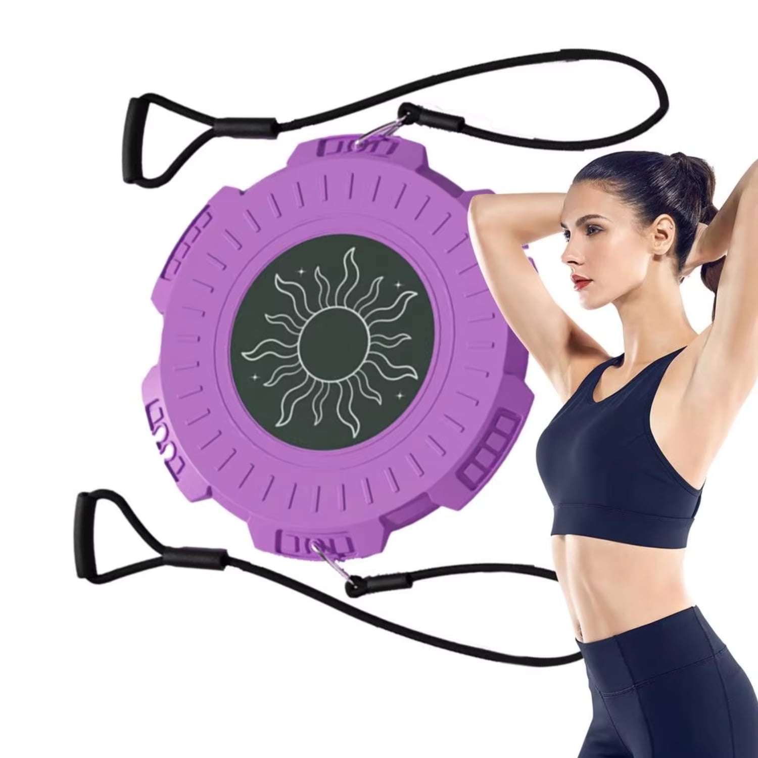 Large Core Twist Exercise Board with Tension Rope and Magnet for ...