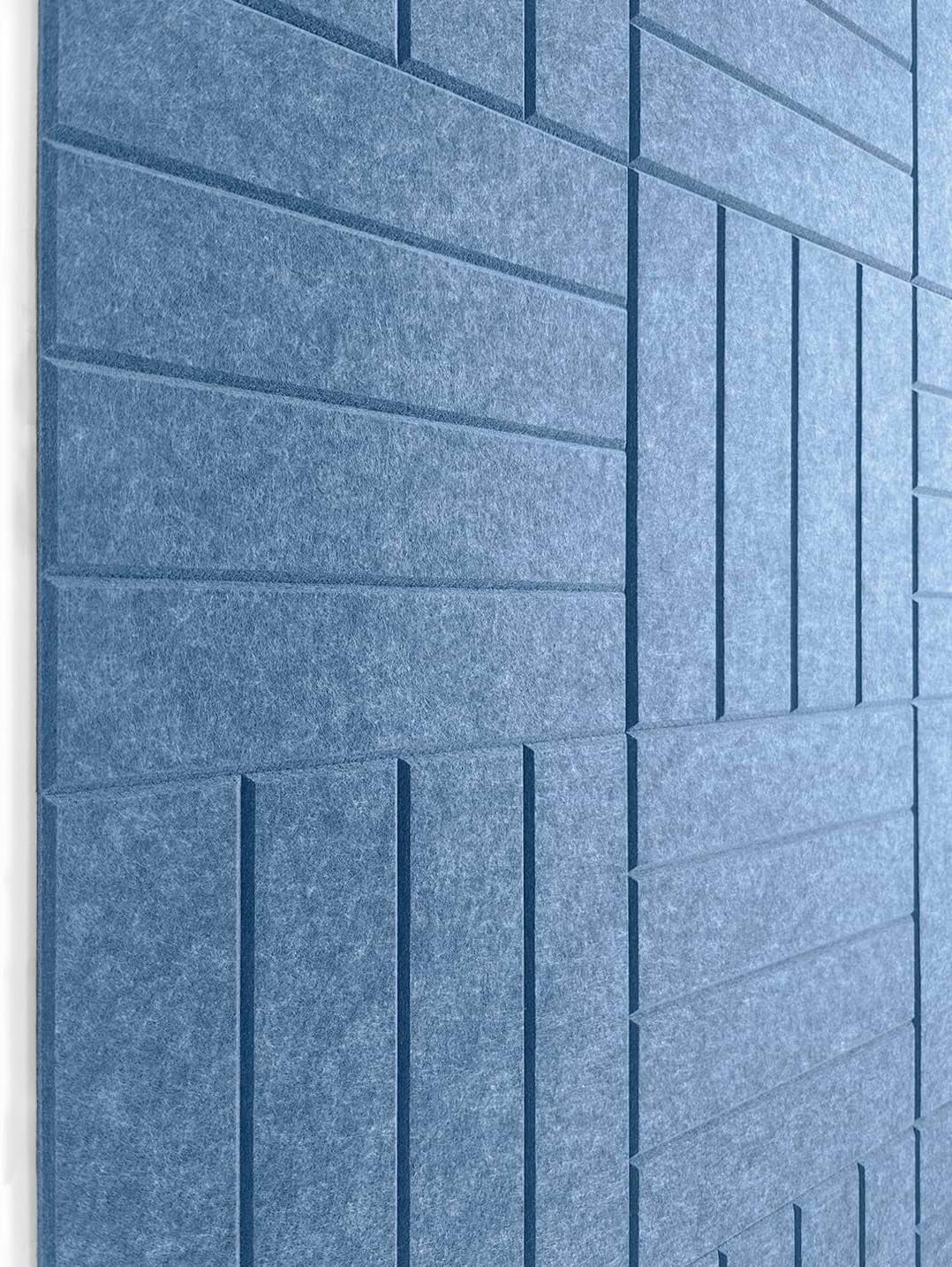 Large Cork Board Alternative - 12-Pack Felt Wall Tiles with Safe ...