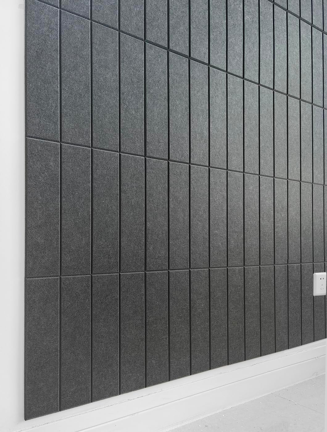 Large Cork Board Alternative - 24-Pack Felt Wall Tiles with Safe ...