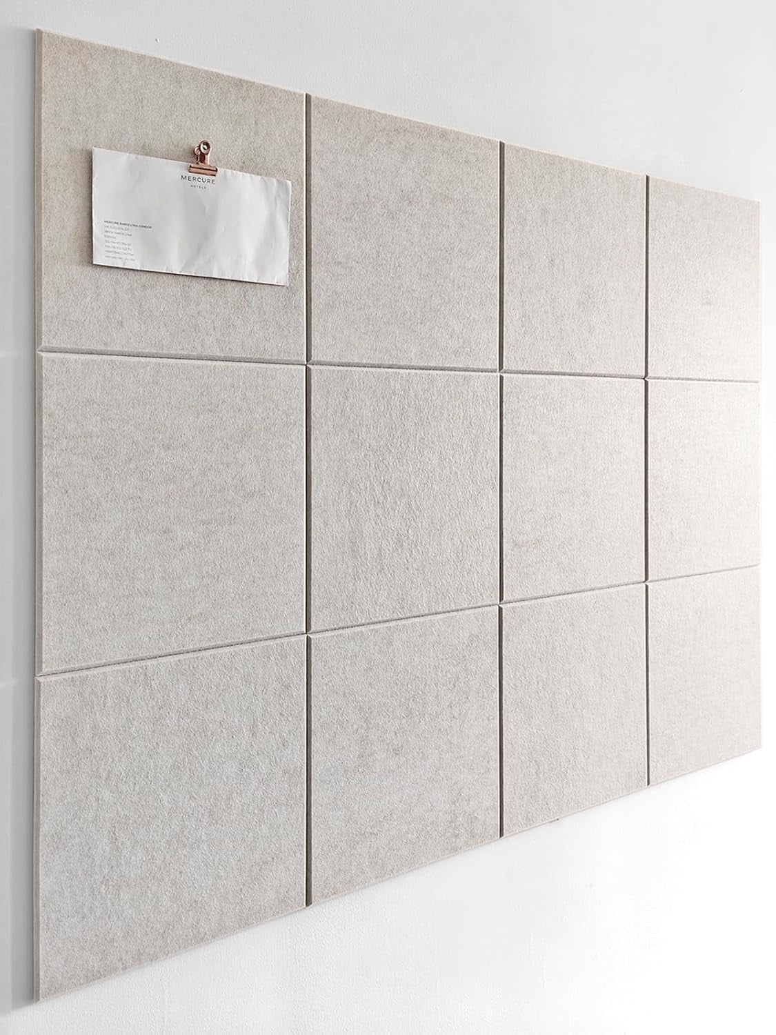 Large Cork Board Alternative - 47"x35" 12 Pack Felt Wall Tiles with ...