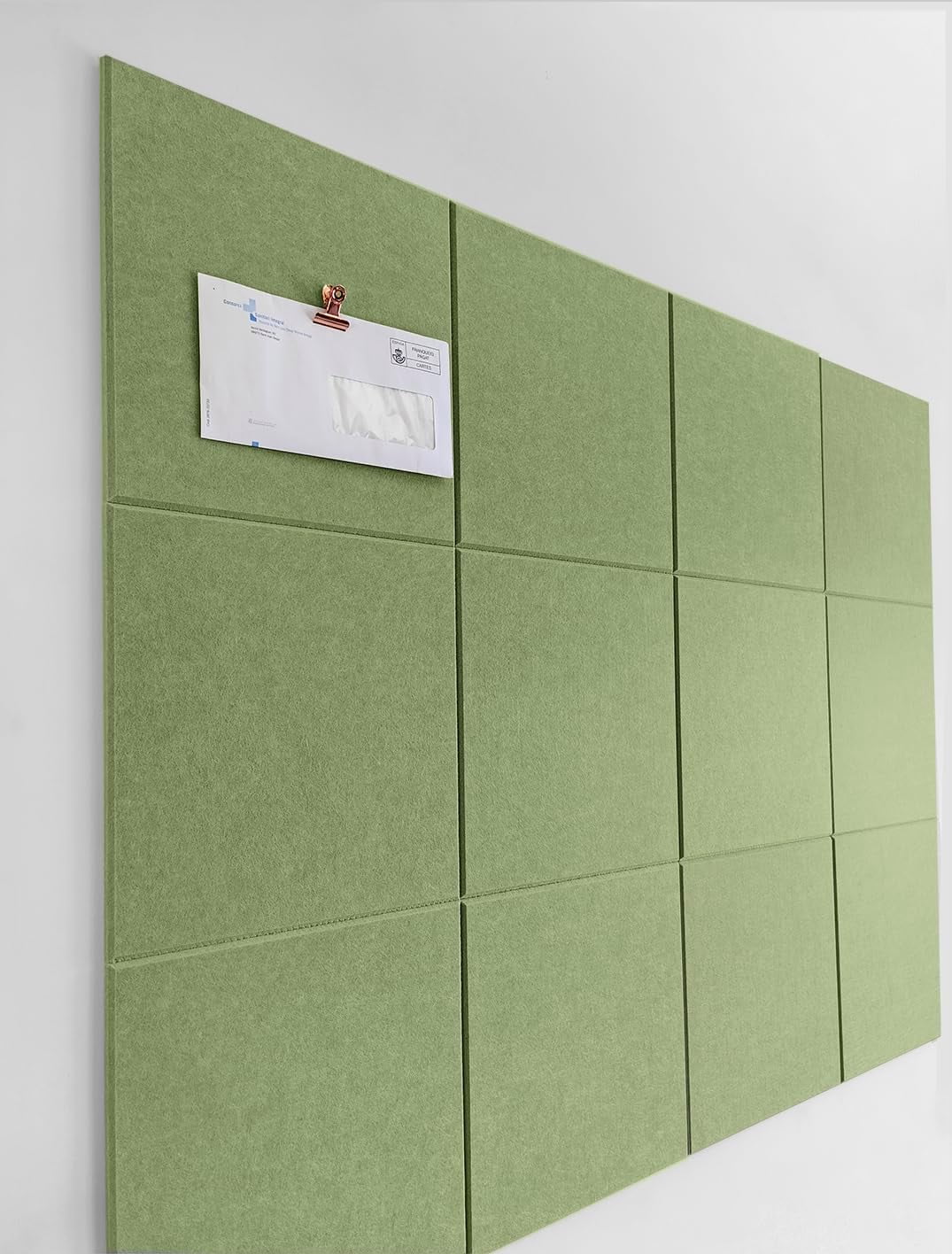 Large Cork Board Alternative - 47"x35" 12 Pack Felt Wall Tiles with Safe Removable Adhesive Tabs ...