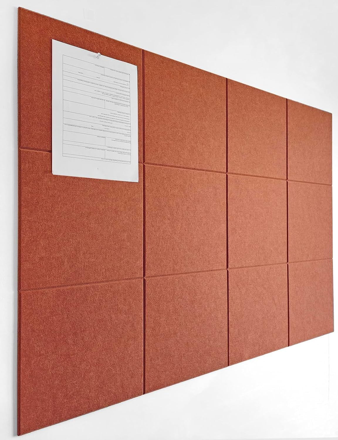 Large Cork Board Alternative - 47"x35" 12 Pack Felt Wall Tiles with ...
