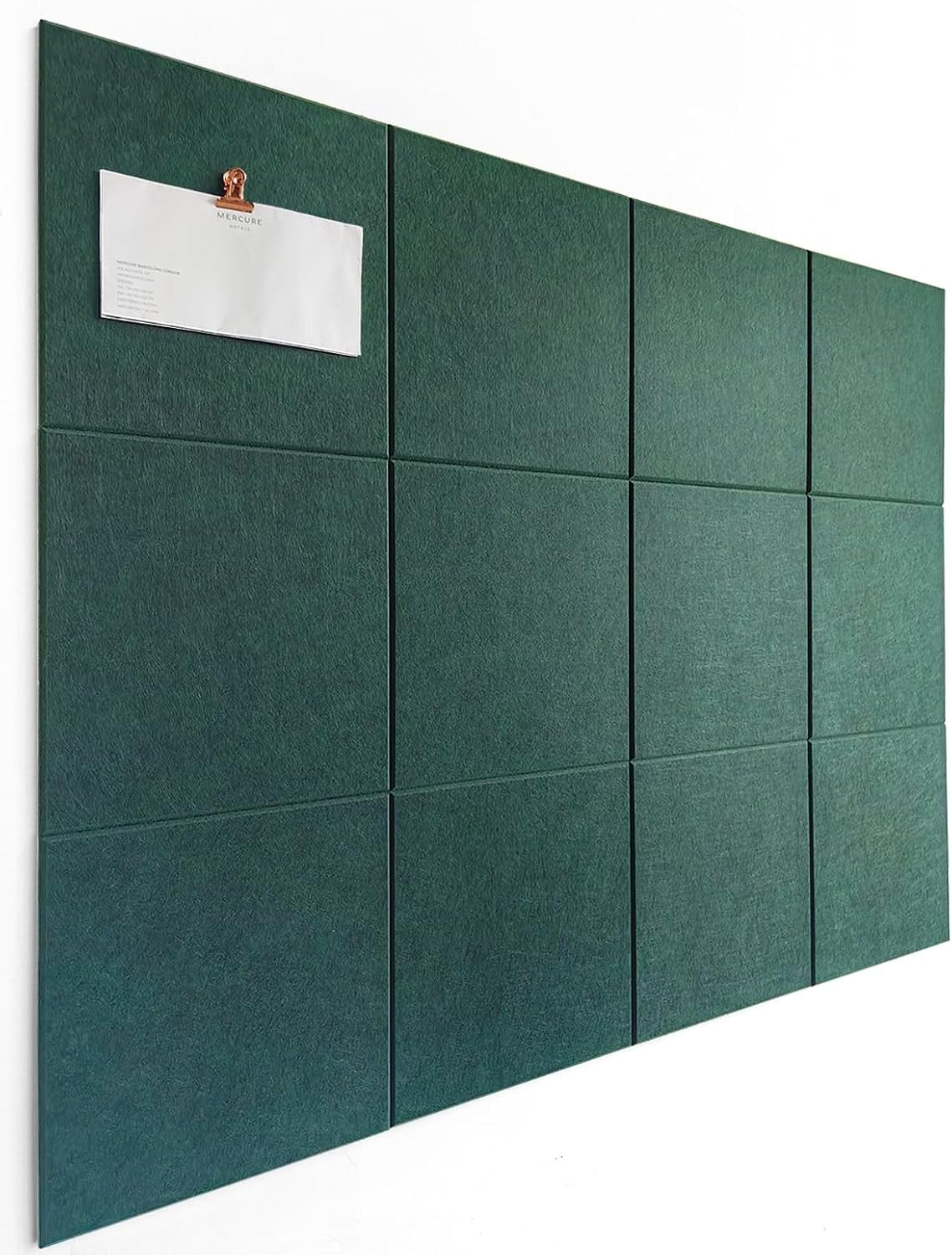 Large Cork Board Alternative - 47"x35" 12 Pack Felt Wall Tiles with ...