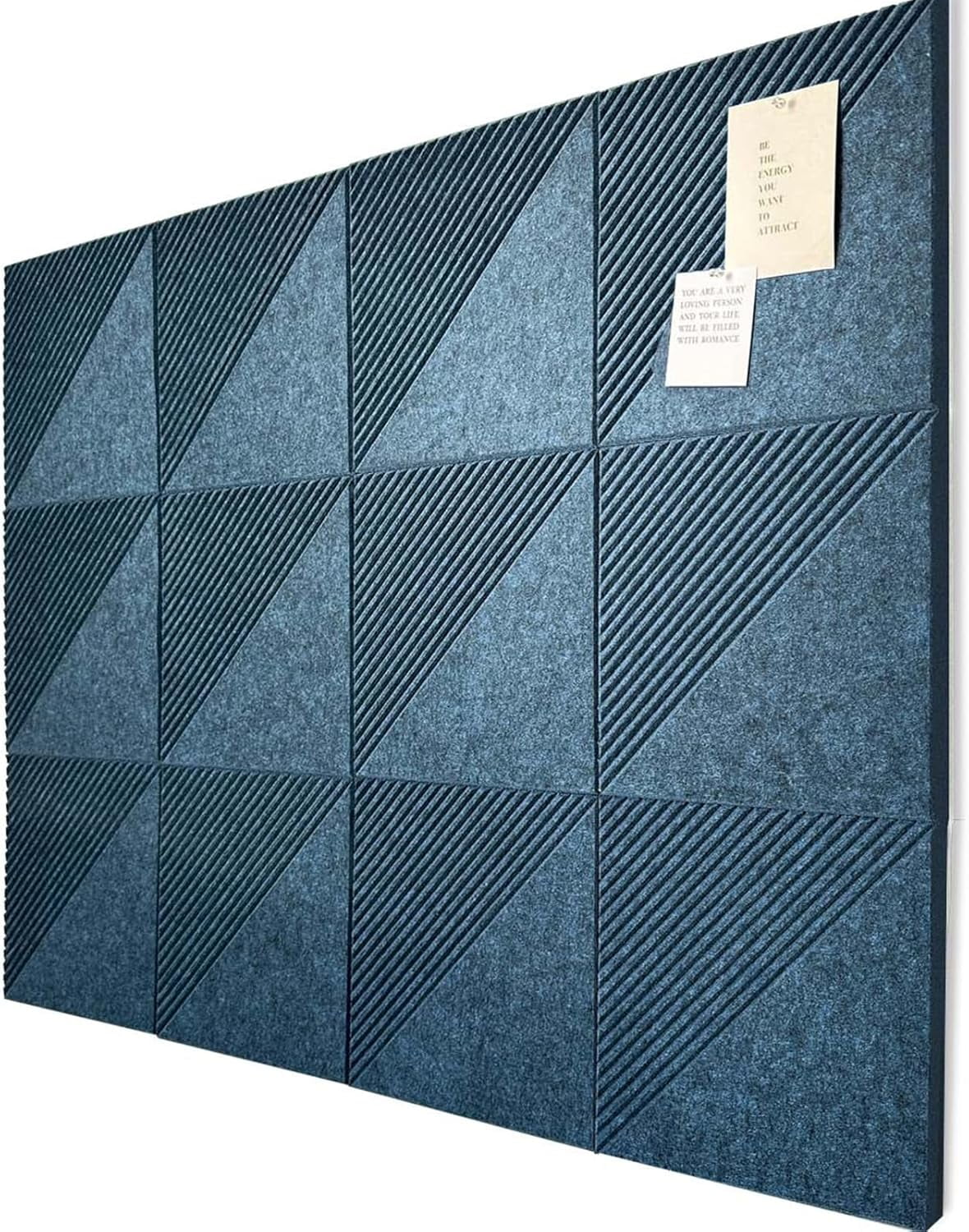 Large Cork Board for Walls 48"x 36", 12 Pack Felt Wall Tiles with Safe ...