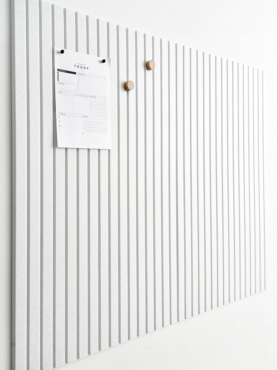 Large Cork Boards for Walls Black Felt Board Alternative - Slat Wall ...