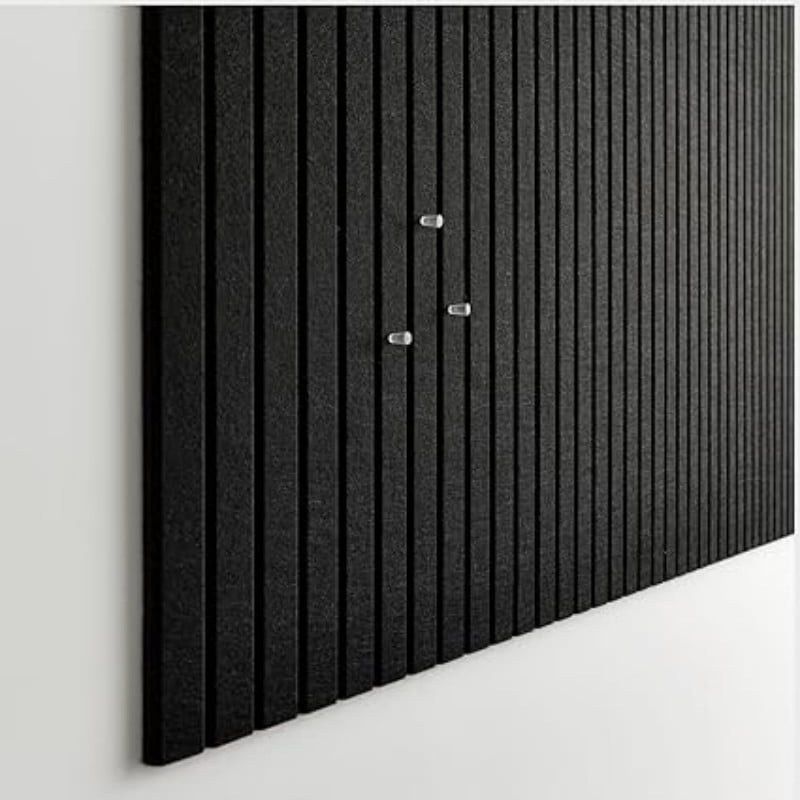Large Cork Boards for Walls Black Felt Board Alternative - Slat Wall ...