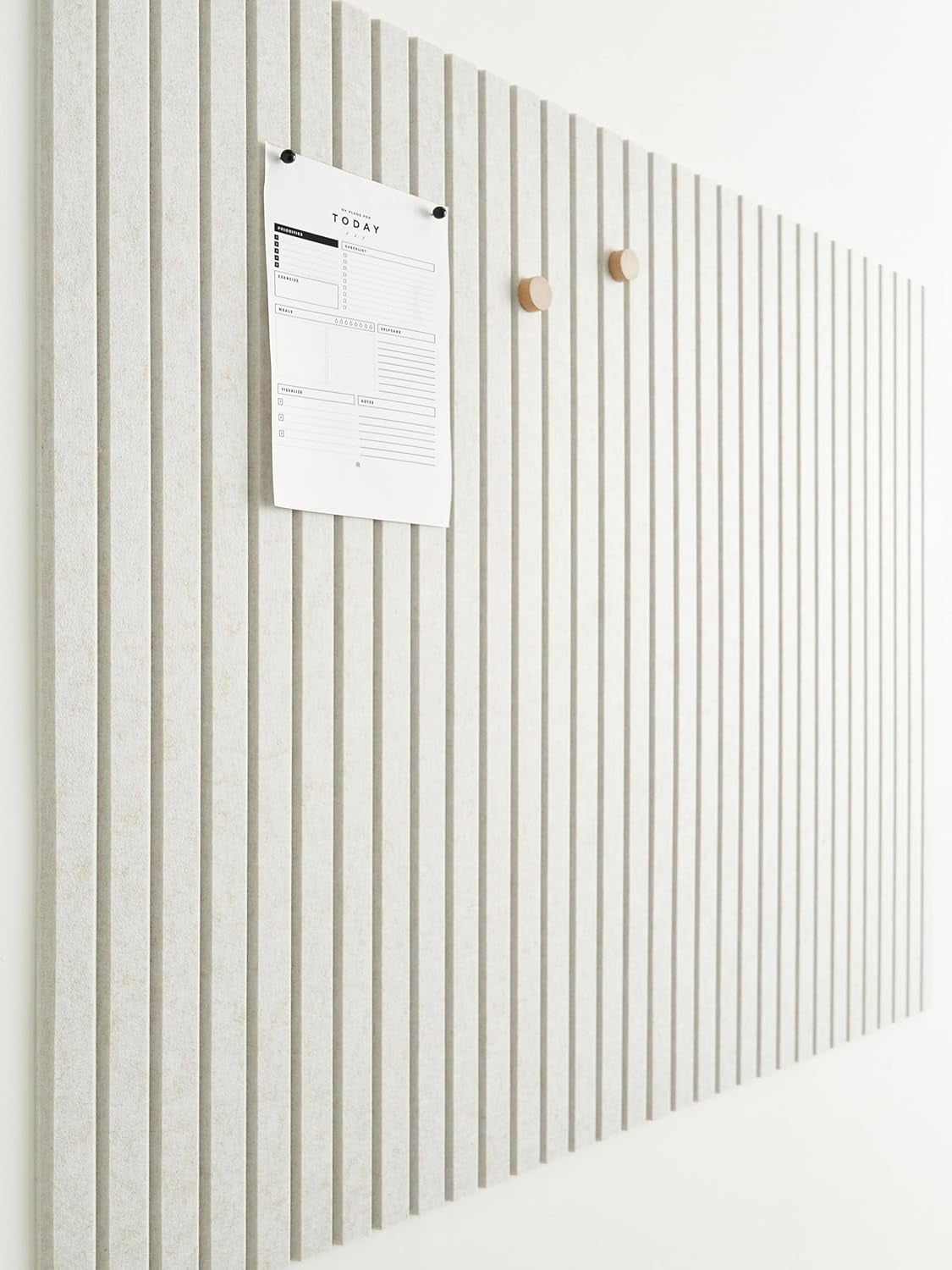 Large Cork Boards for Walls Black Felt Board Alternative - Slat Wall Paneling, Felt Bulletin ...