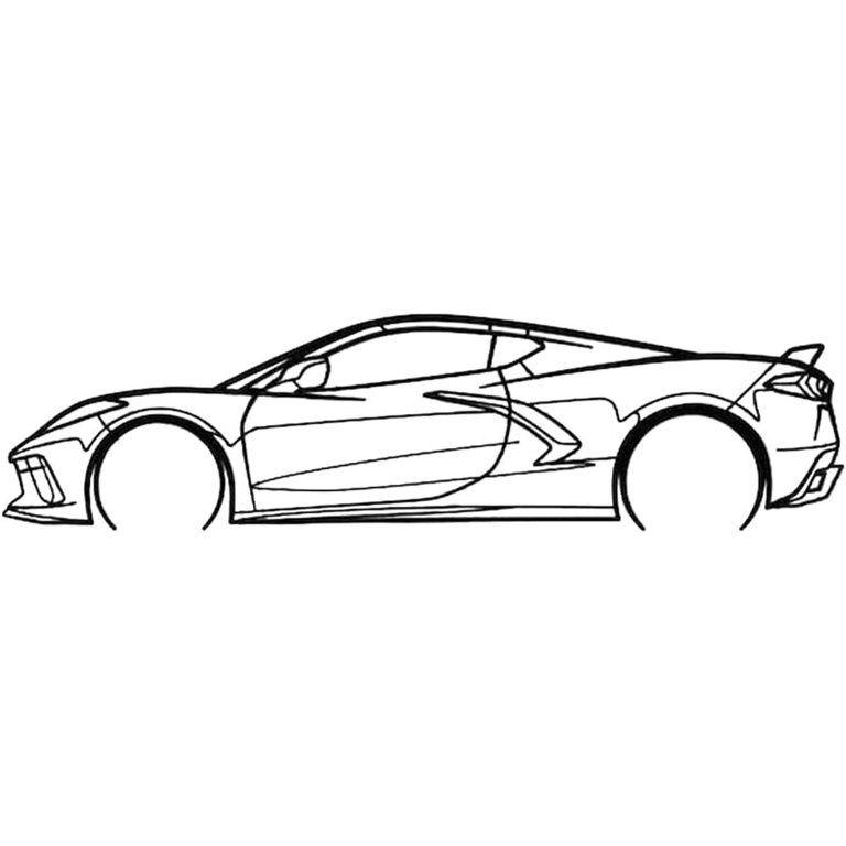 corvette silhouette
