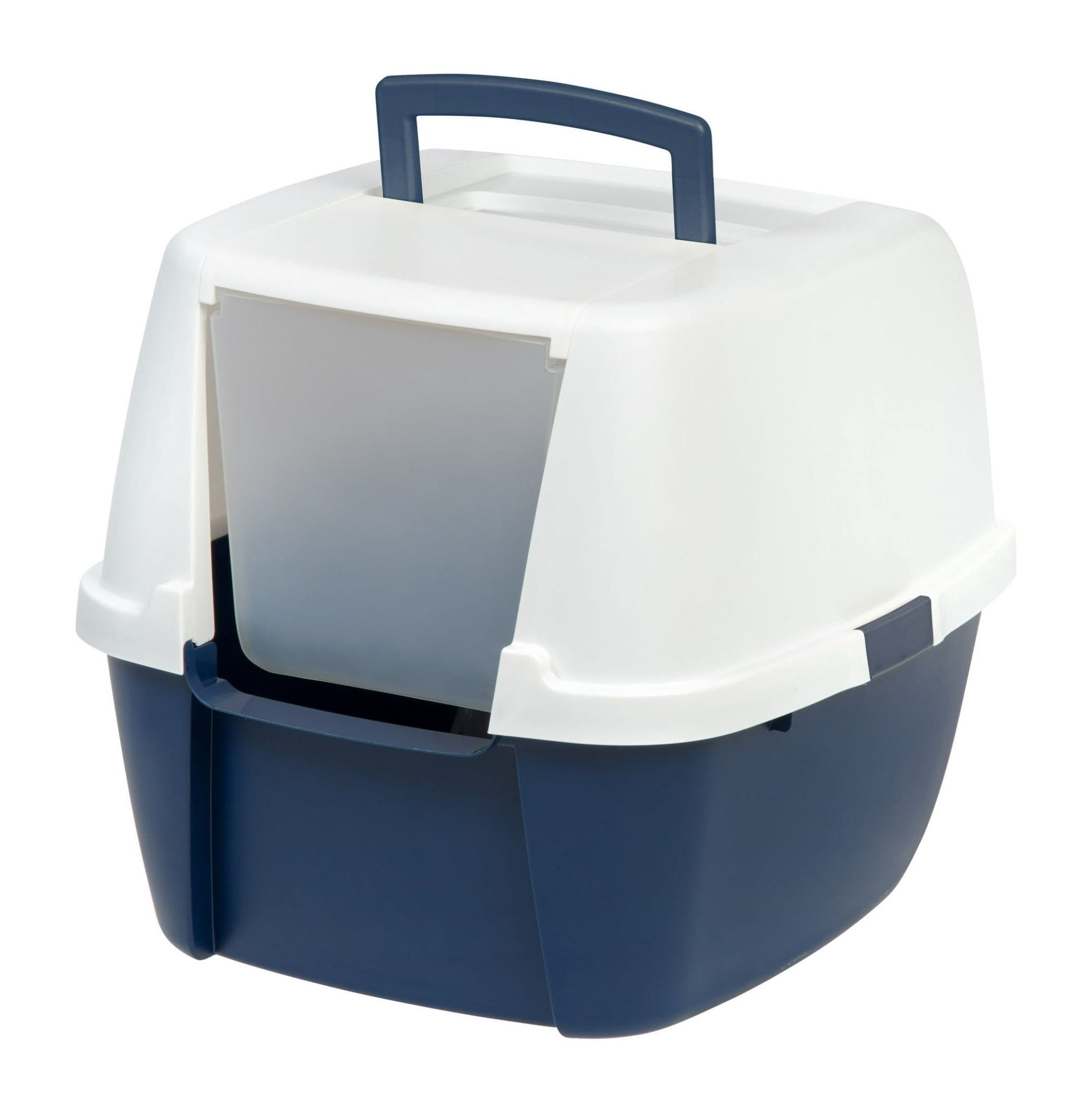 Large Covered Cat Litter Box with Front Door Flap | Enclosed Design ...