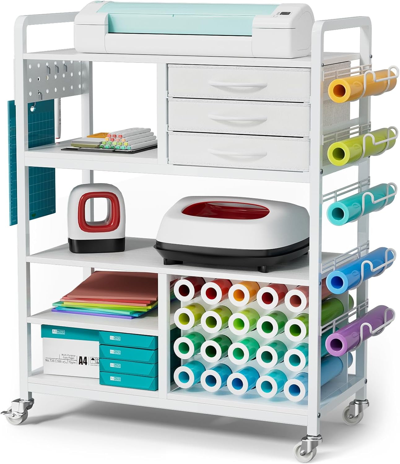 Large Craft Organizers and Storage - Rolling Organization Cart with ...