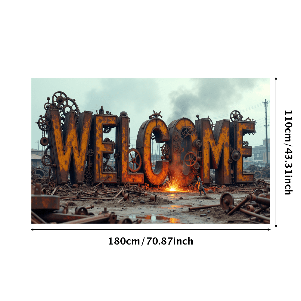 Large Creative Welcome Banner Desert Themed Background Party Decoration ...