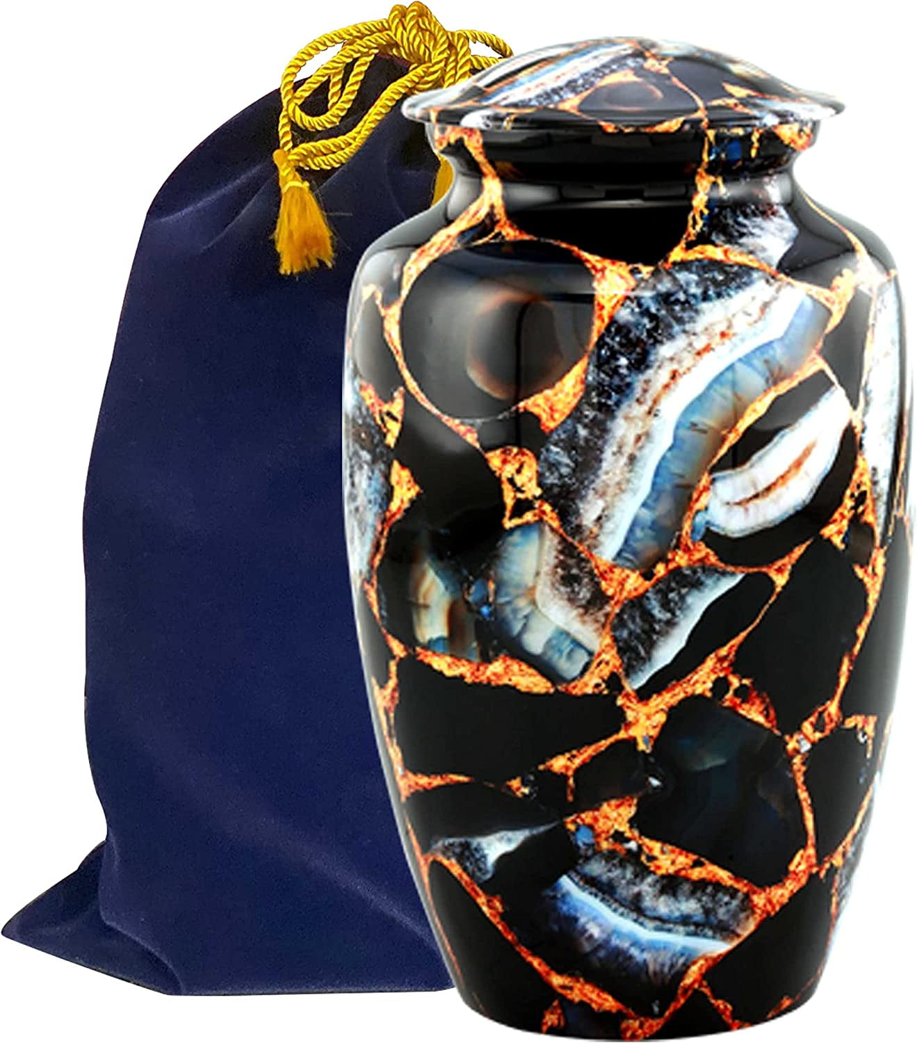 Large Cremation Urn | Handcrafted Marble Finish Adult Cremation Urn ...