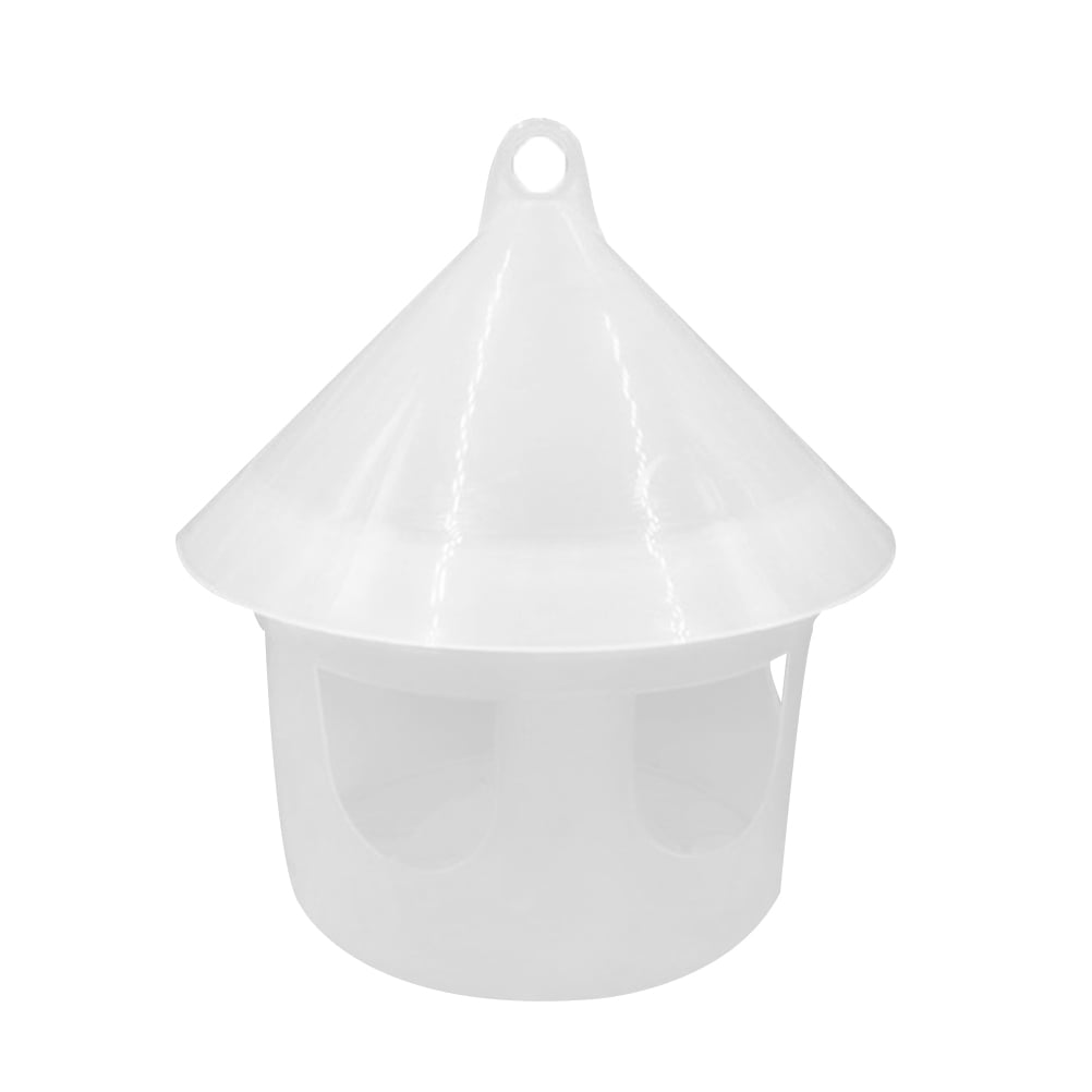 Large Crystal Clear Plastic Bird Feeder Removable Weatherproof Design ...