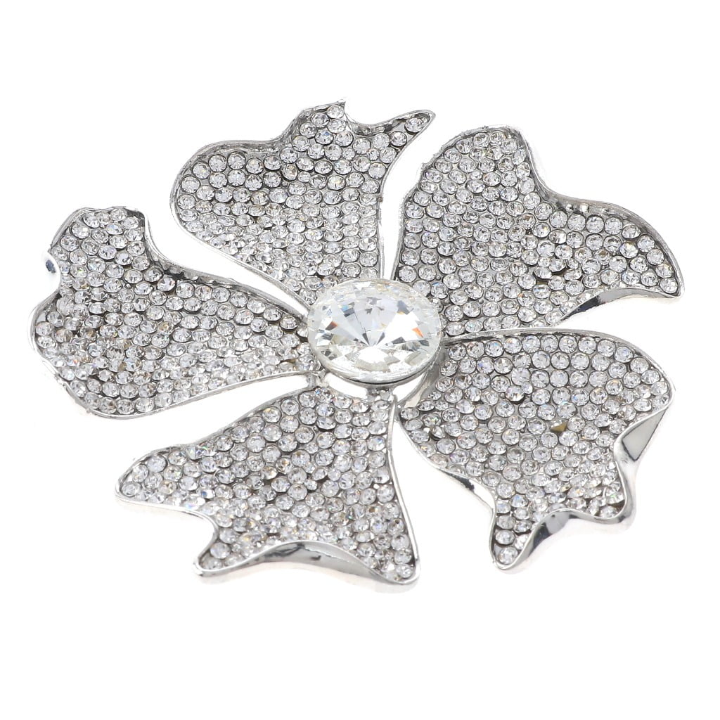 Large Crystal Flower Brooch - Walmart.com