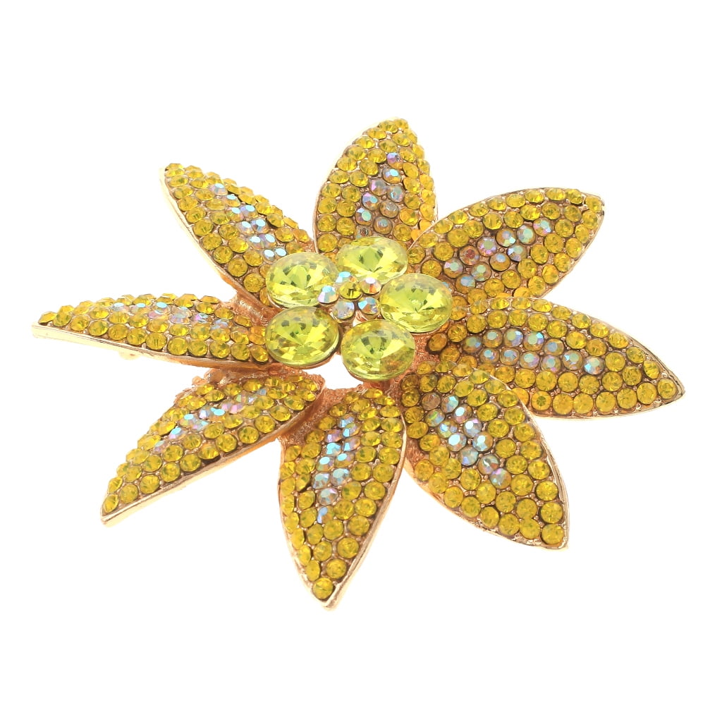 Large Crystal Flower Brooch - Walmart.com
