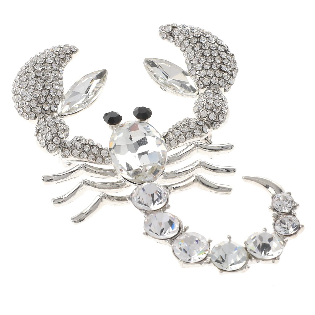 Large Crystal Scorpion Brooch - Walmart.com