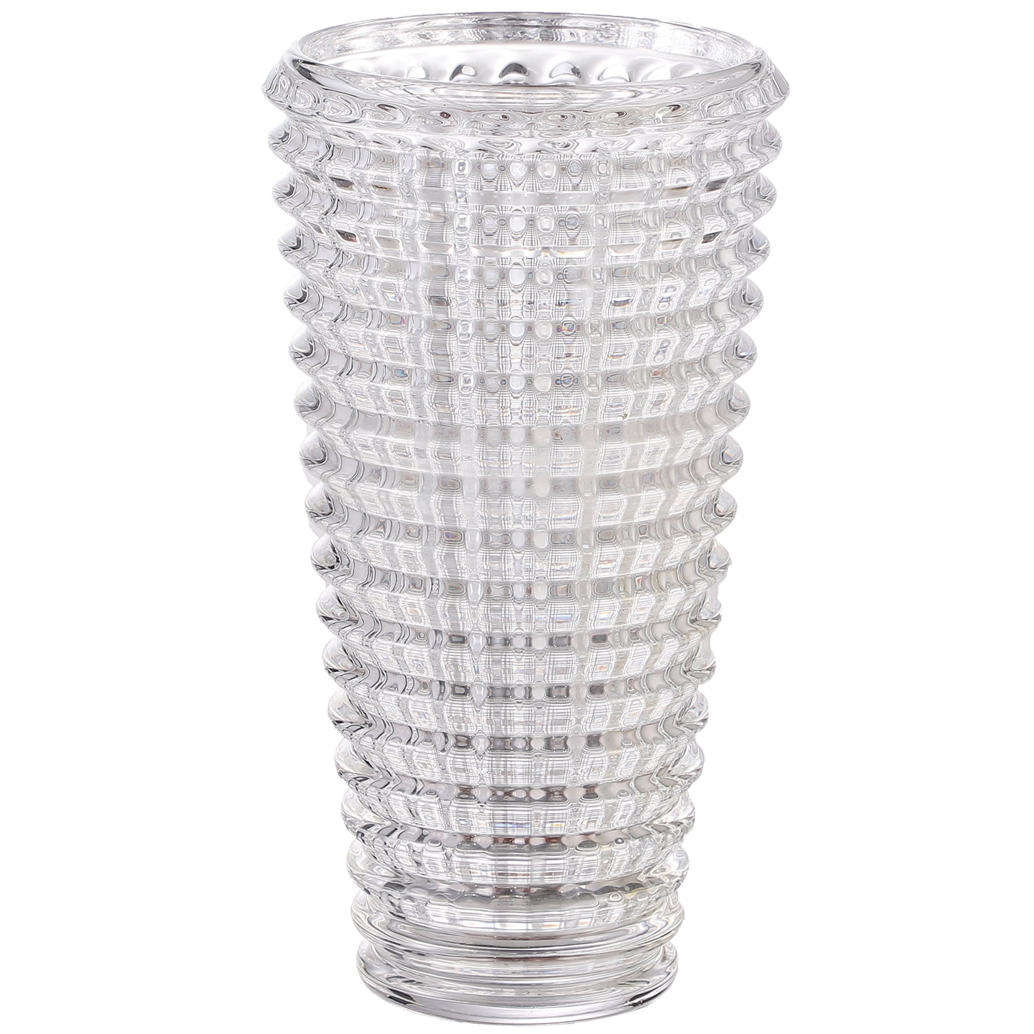 Large Crystal Vase for Flowers, Clear Glass Cylinder Vase, Large Clear ...