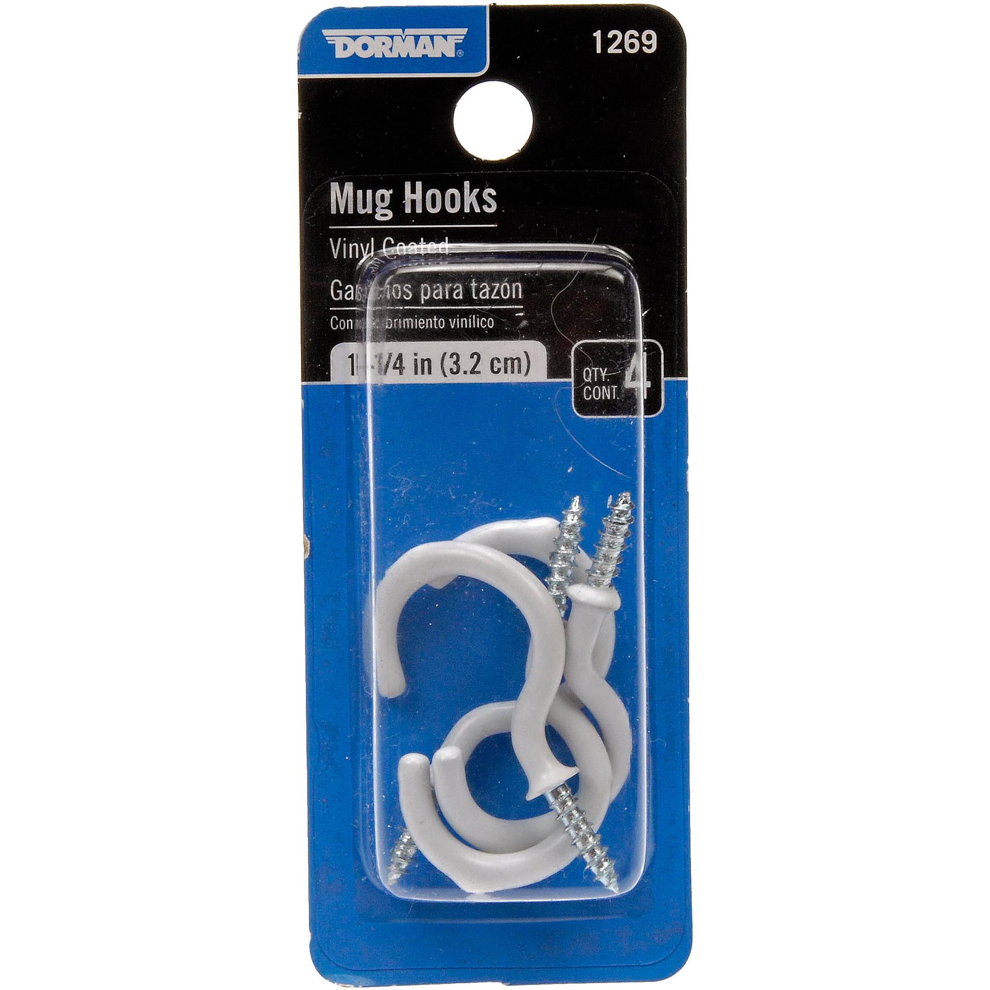 Large Cup Hooks, 4-Pack - Walmart.com