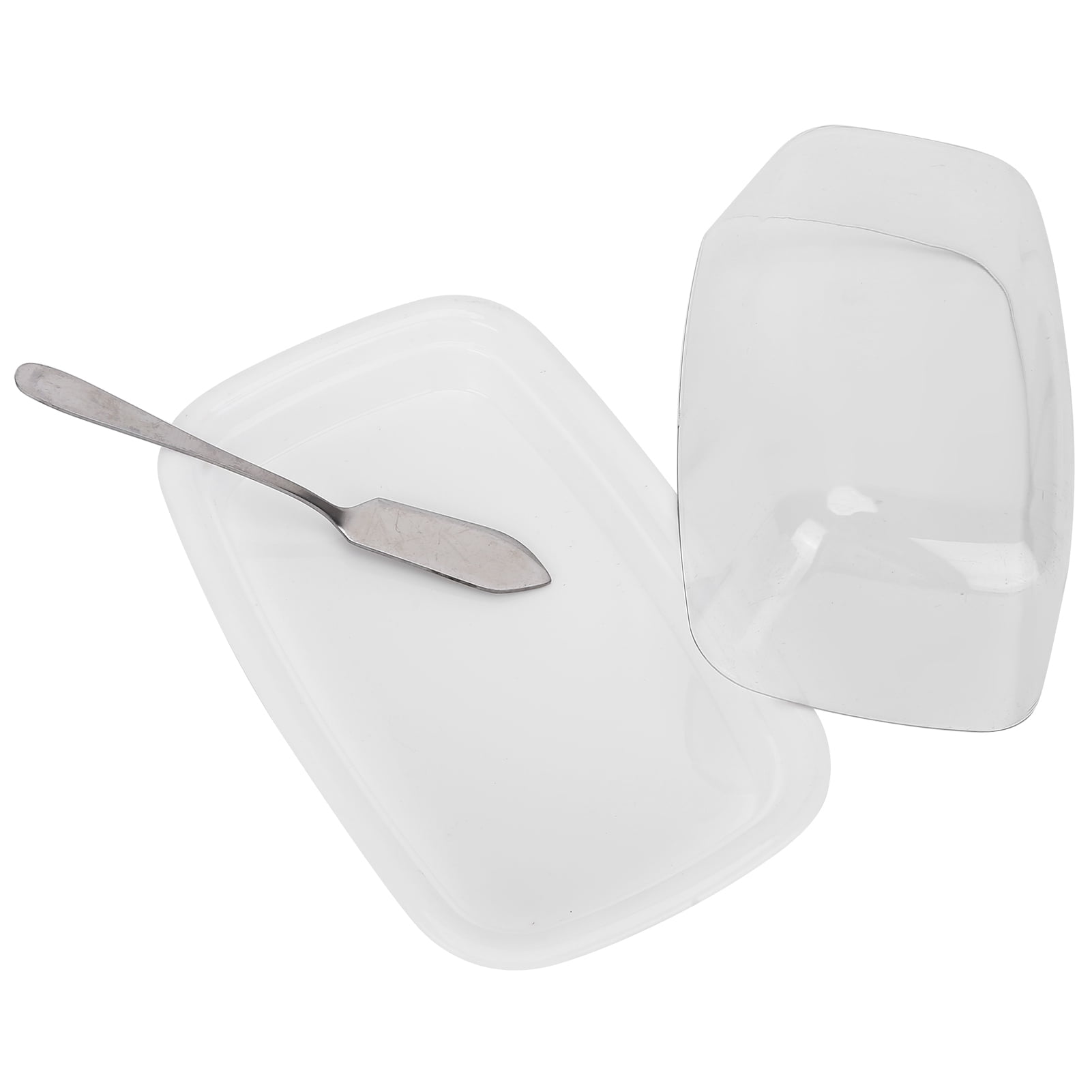 Large Curved Butter Storage Box with Lid Multipurpose Cheese Container ...