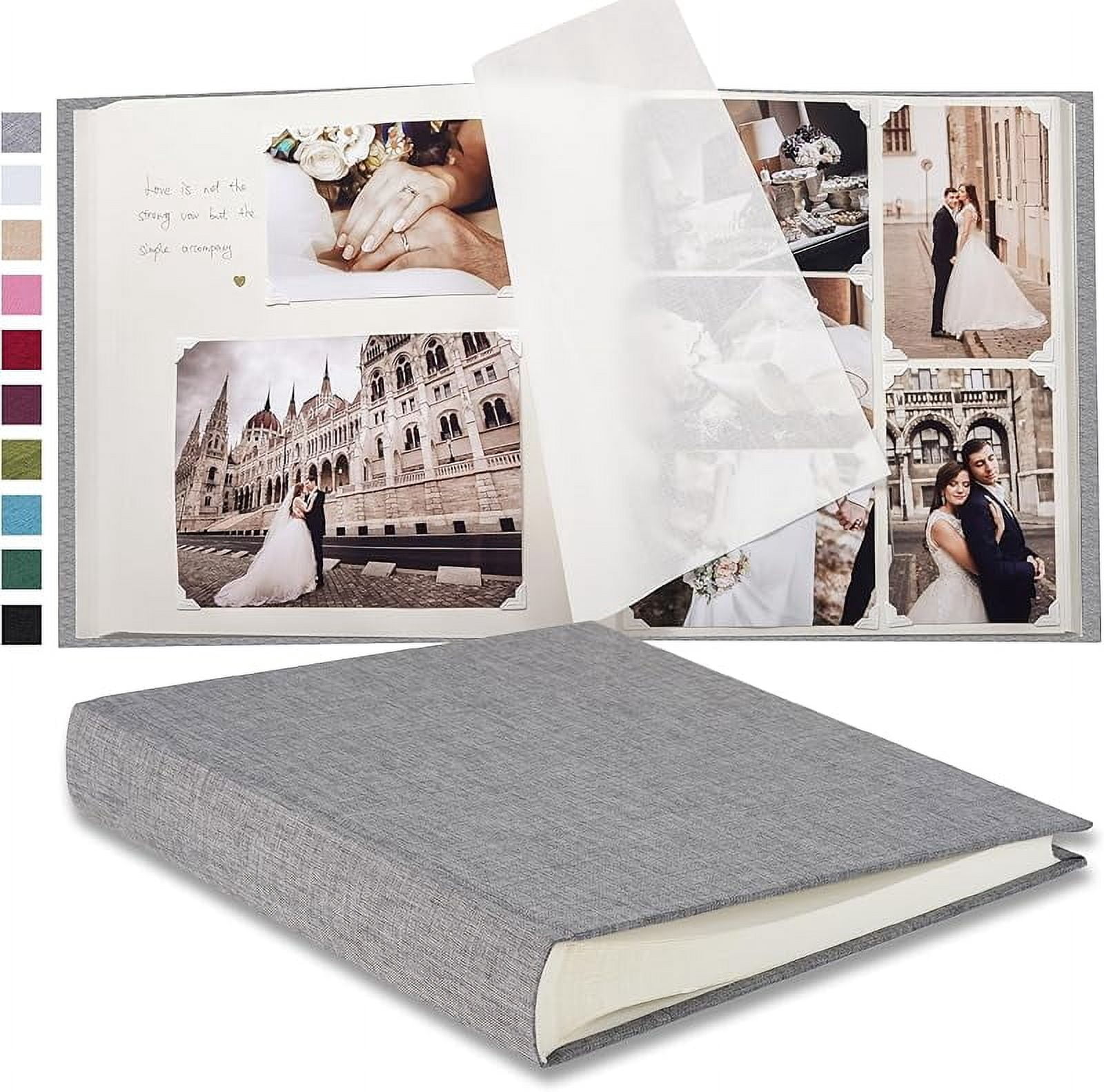 Large DIY Scrapbook Photo Album 100 pages with Writing Space for 3x5 ...