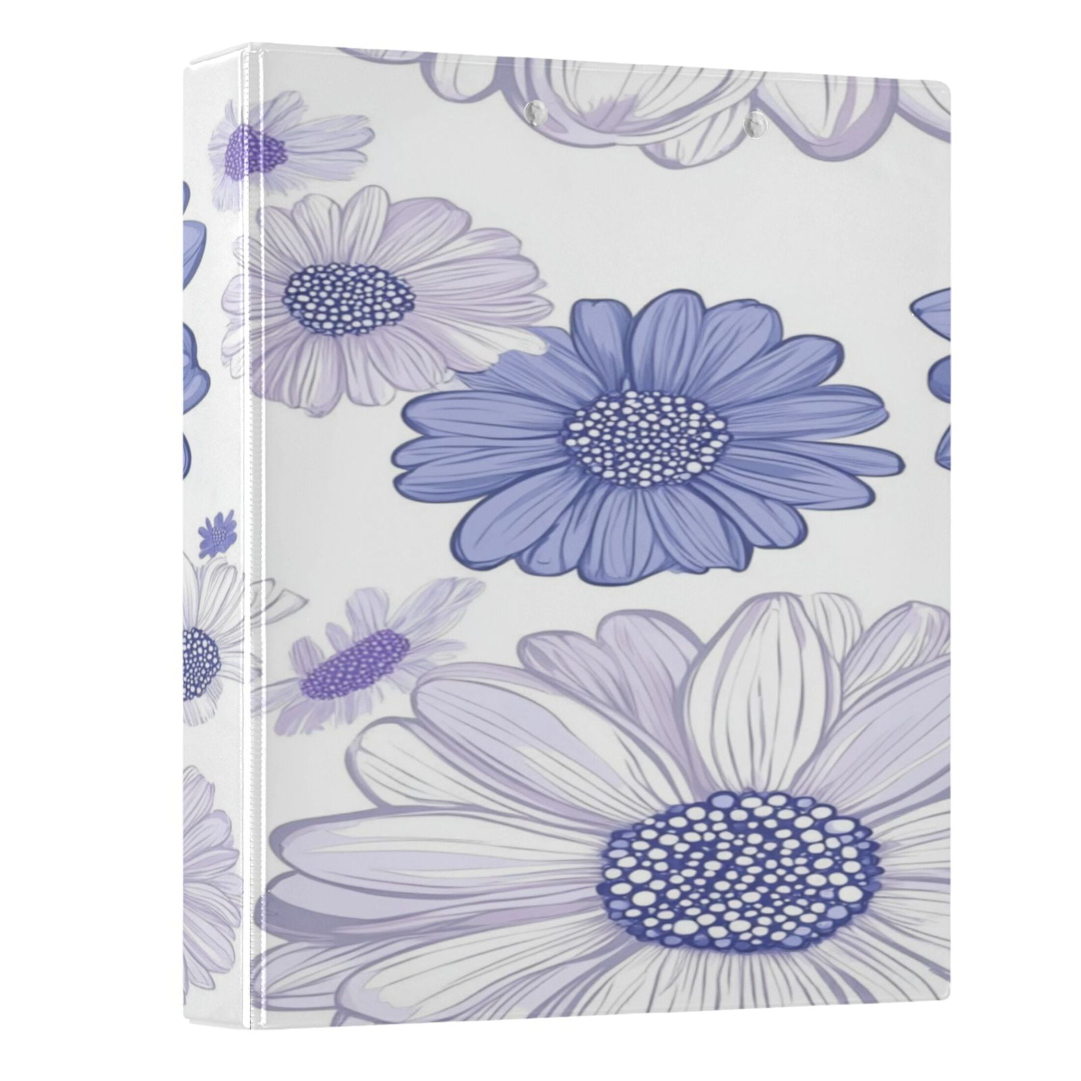 Large Daisy Flowers 3 Ring Hardcover Binders 1.5in Round Rings for ...