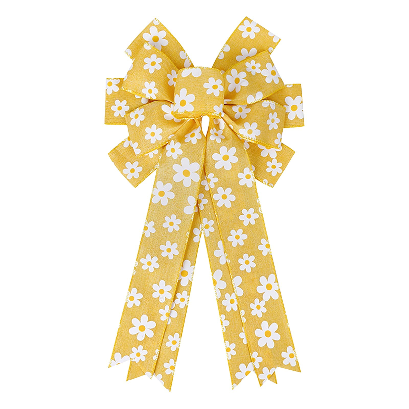 Large Daisy Wreaths Bows Flower Bows Christmas Tree Topper for Wedding ...