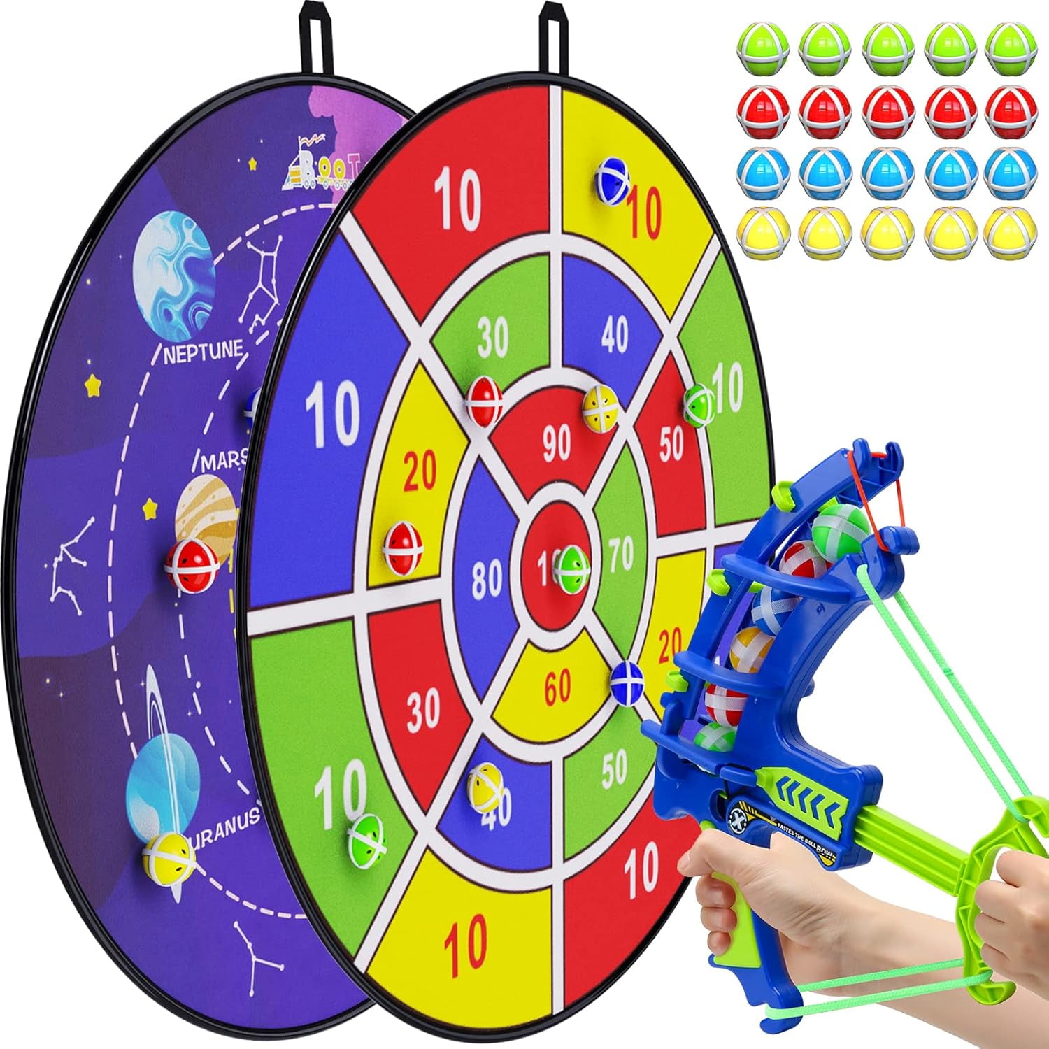 Large Dart Board for Kids, Kids Dart Board with Sticky Balls, Boys Toys ...