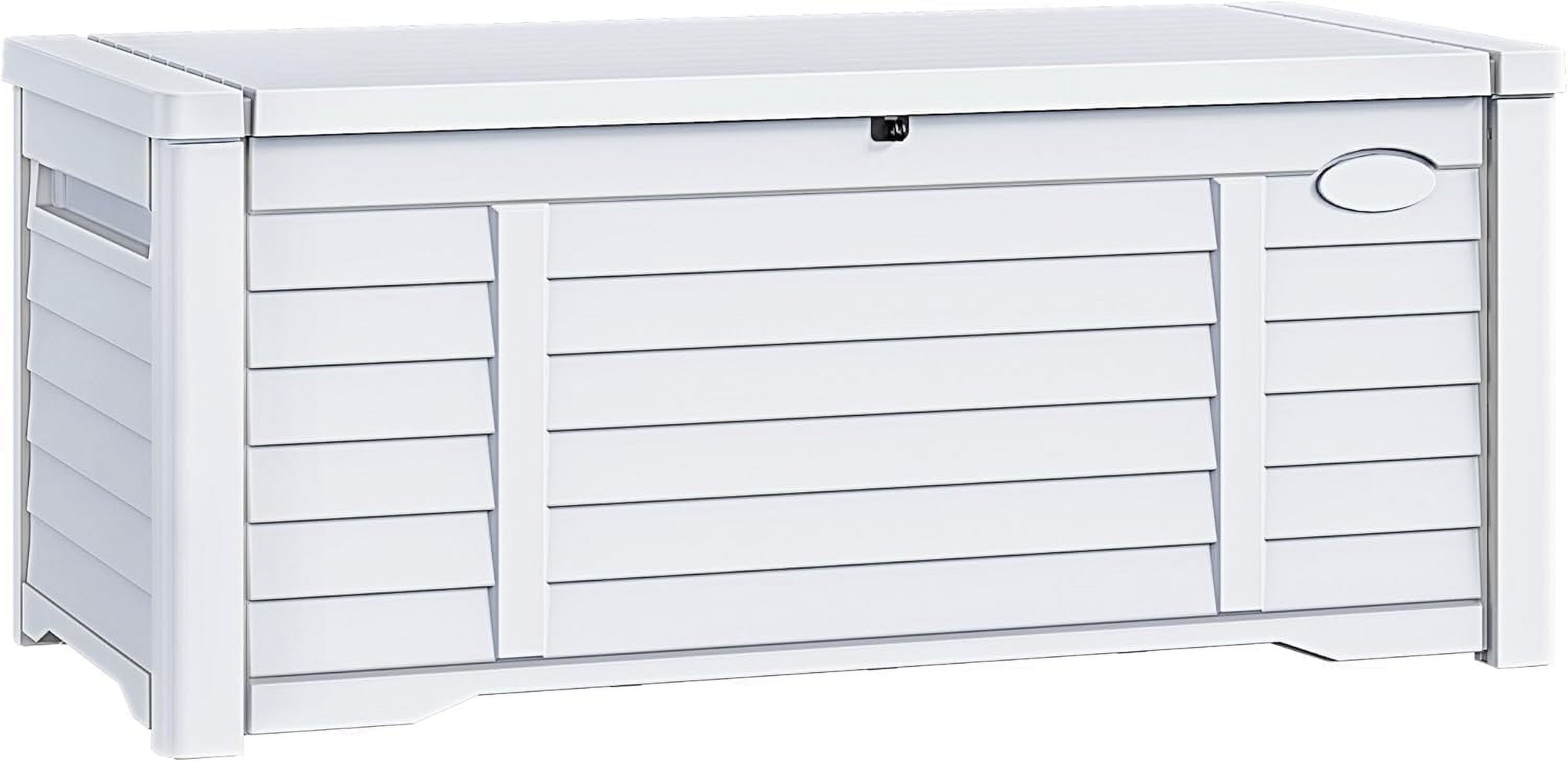 Large Deck Box 120 Gallon Waterproof Outdoor Storage Box, Extra Large ...