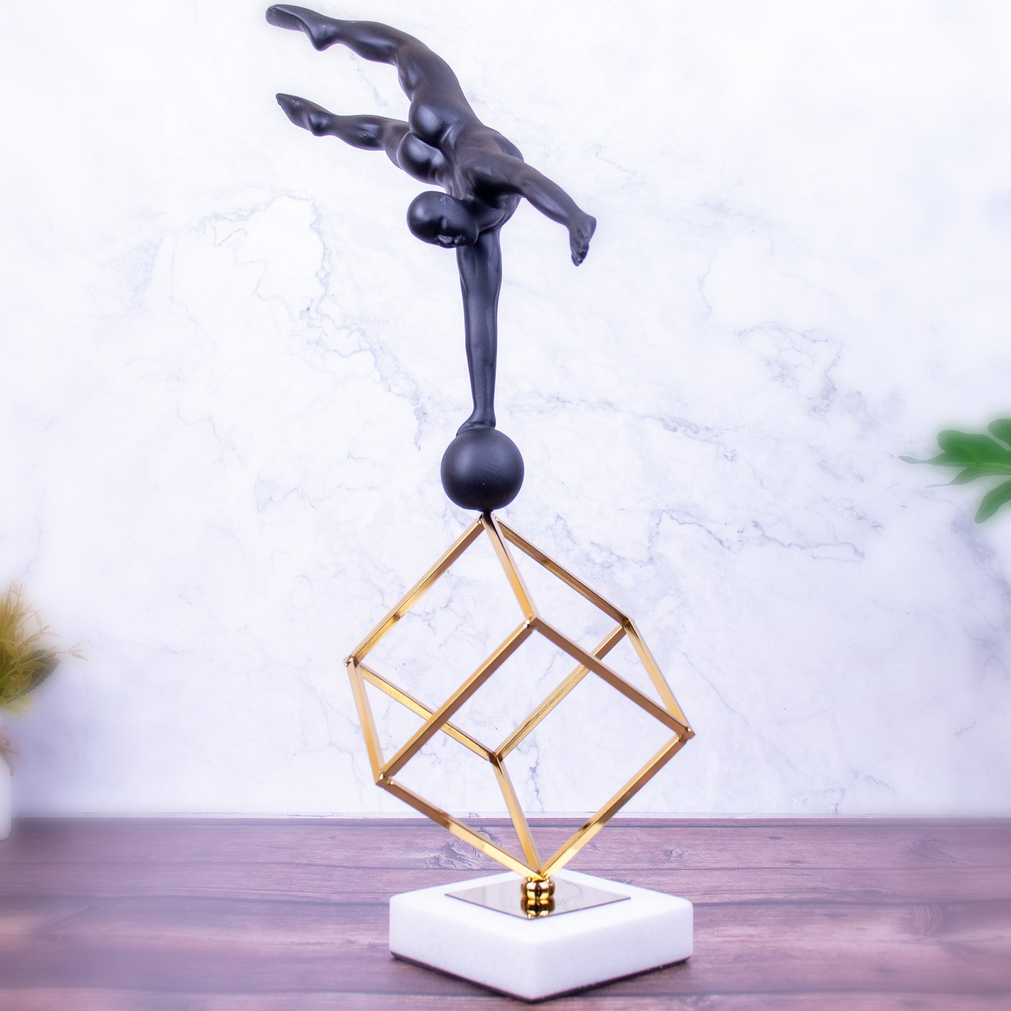 Large Decorative Statue, Gymnast Figurine, Indoor Figurine, Decorative ...
